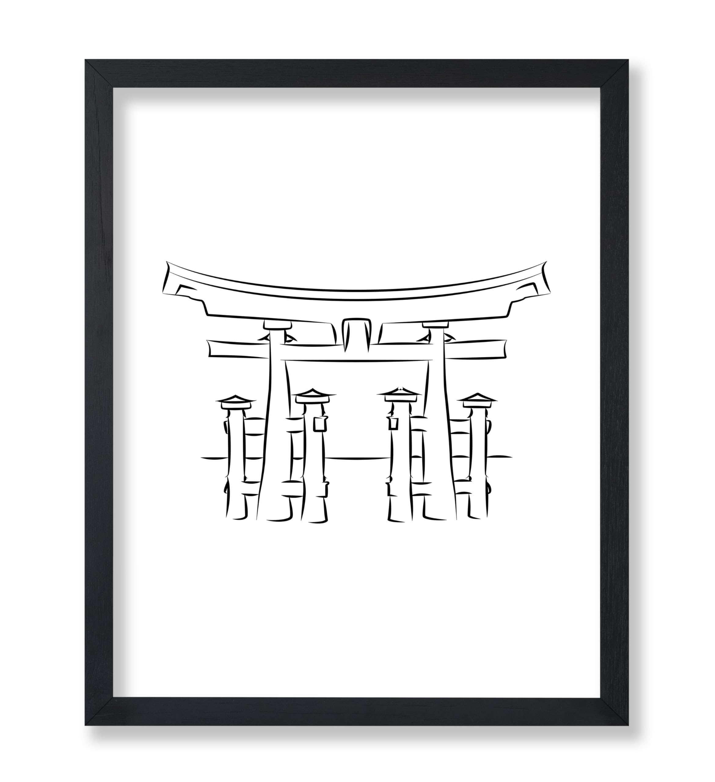 Poster Master Torii Gate Poster - Retro Japan Print - Japanese Art ...