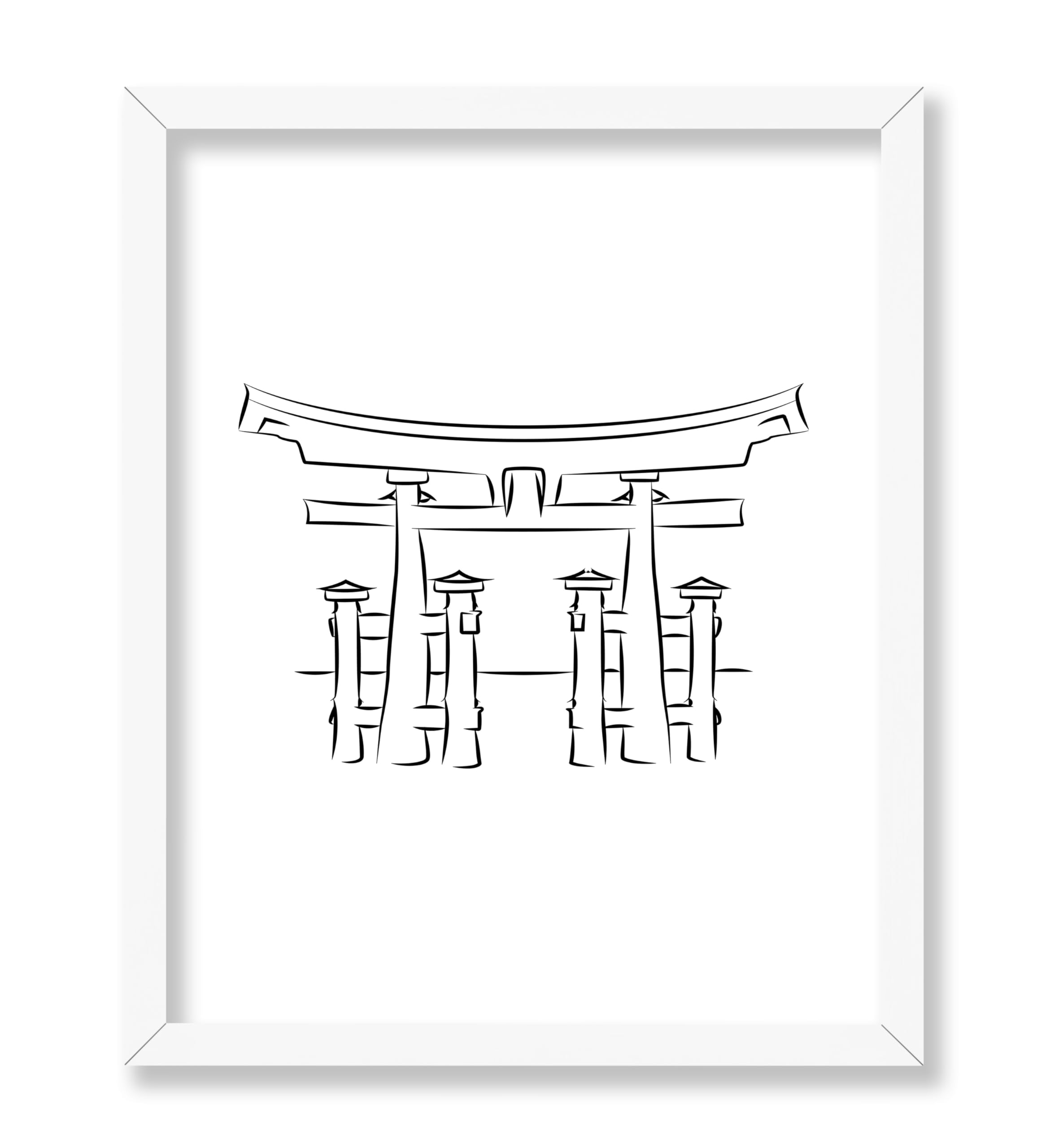 Poster Master Torii Gate Poster - Retro Japan Print - Japanese Art ...