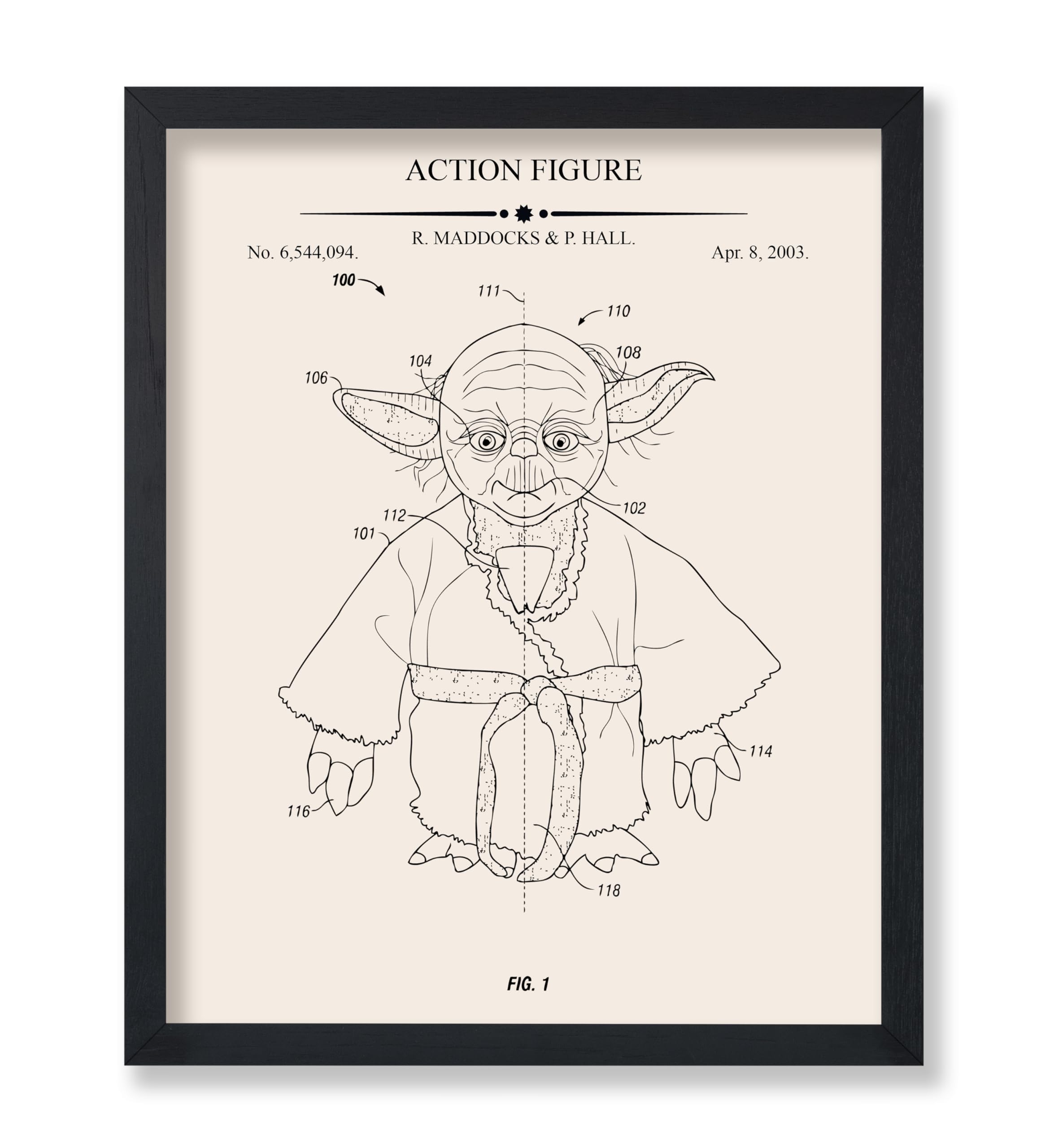 Poster Master Toy Alien Blueprint Poster - Alien Toy Patent Print - Sci ...