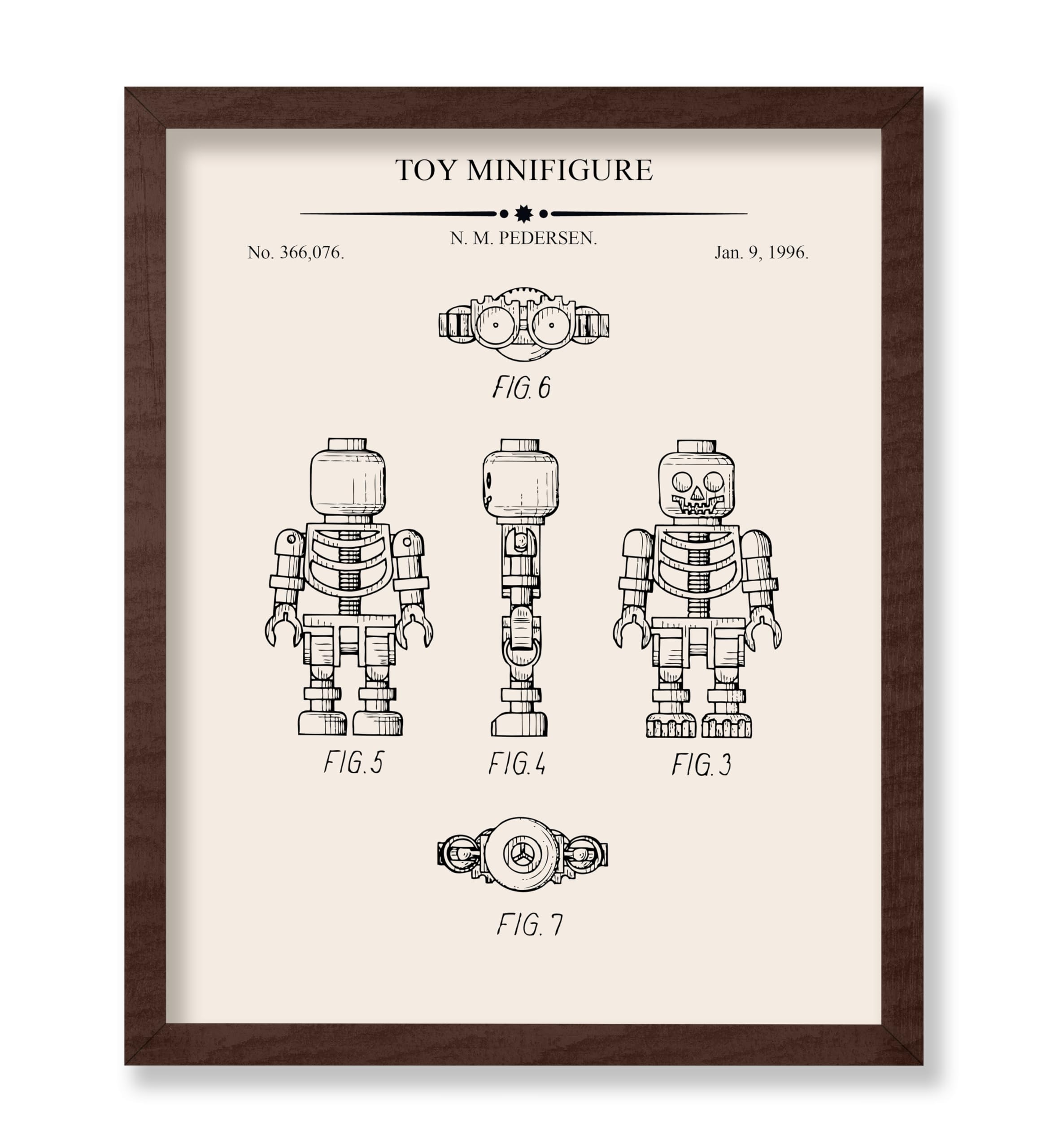 Poster Master Toy Skeleton Blueprint Poster - Skeleton Toy Patent Print ...