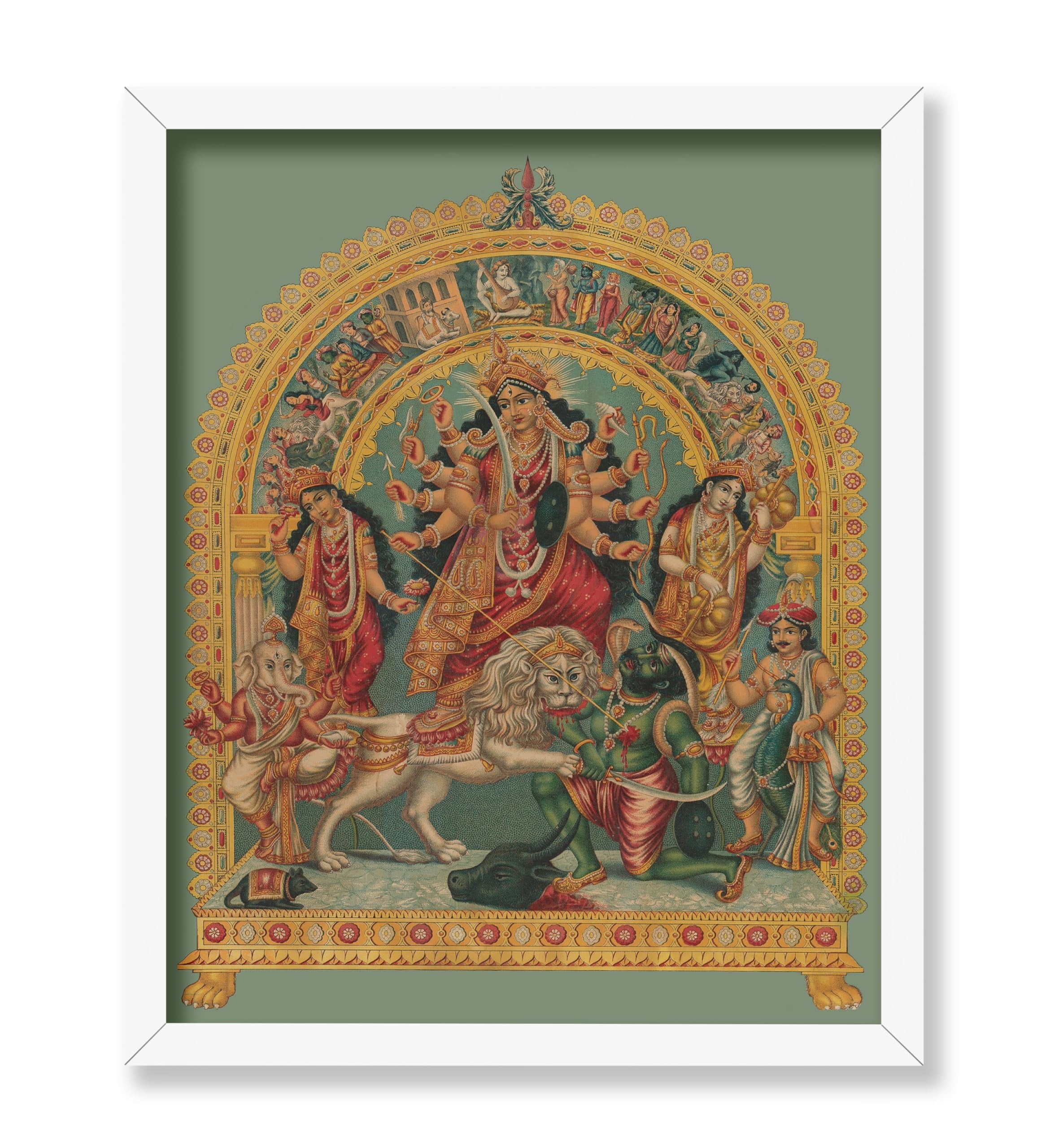 Poster Master Tradition Indian Poster - Mahisha Trisula Lakshmi ...
