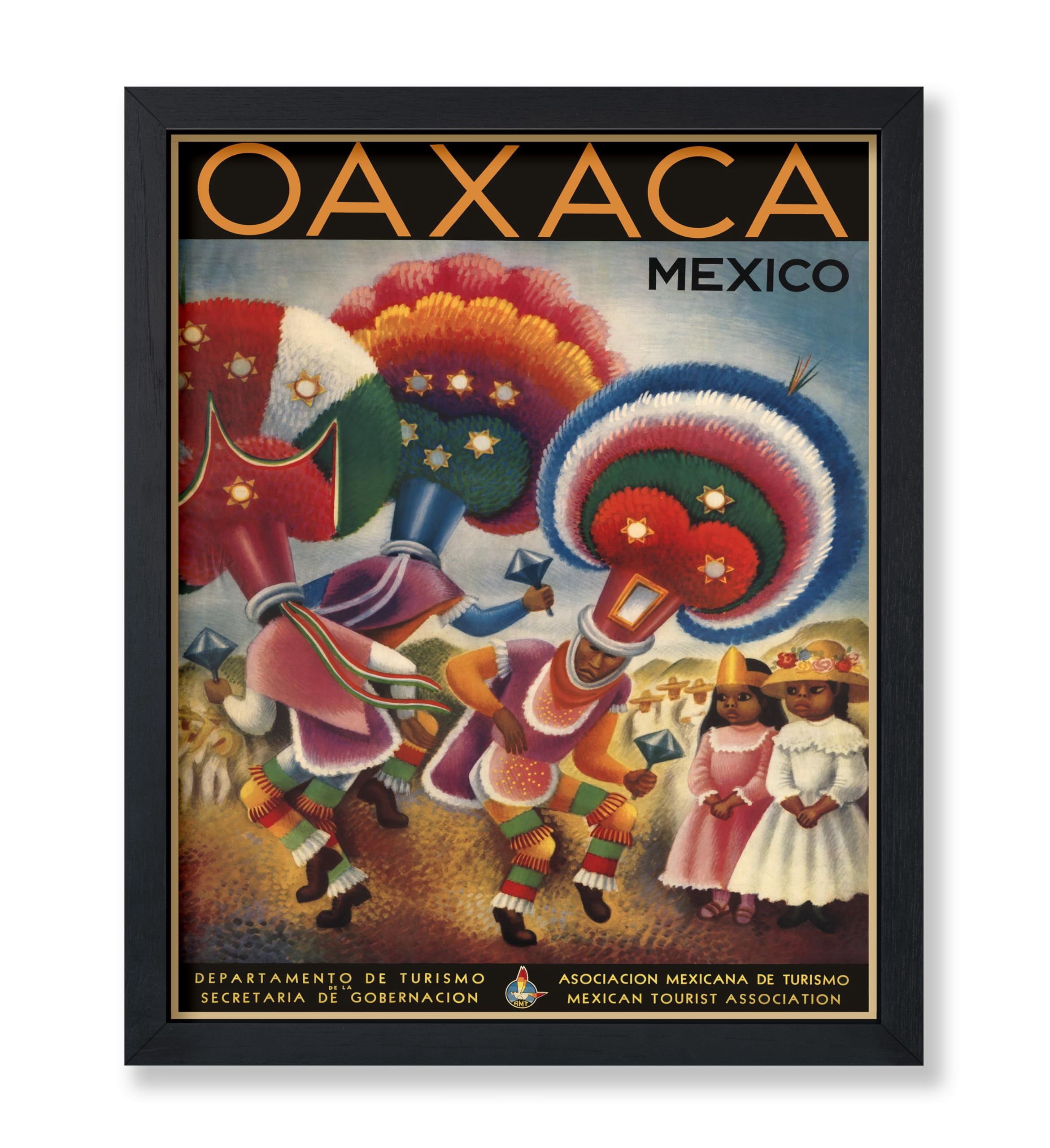 Poster Master Travel Poster - Vintage Mexico Oaxaca Print - 11x14 ...