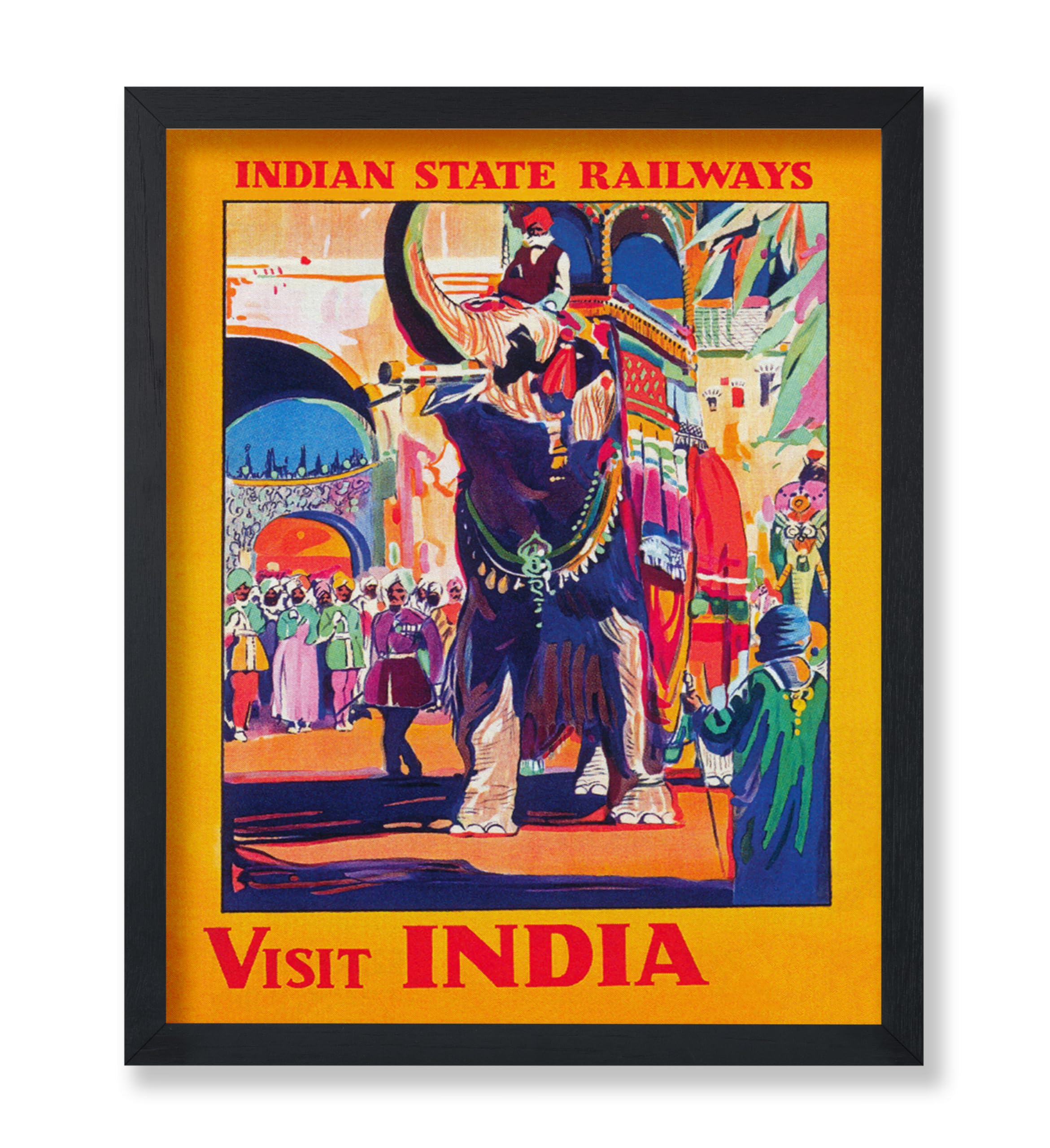 Poster Master Travel Poster - Vintage India Wall Art Poster - Colorful ...