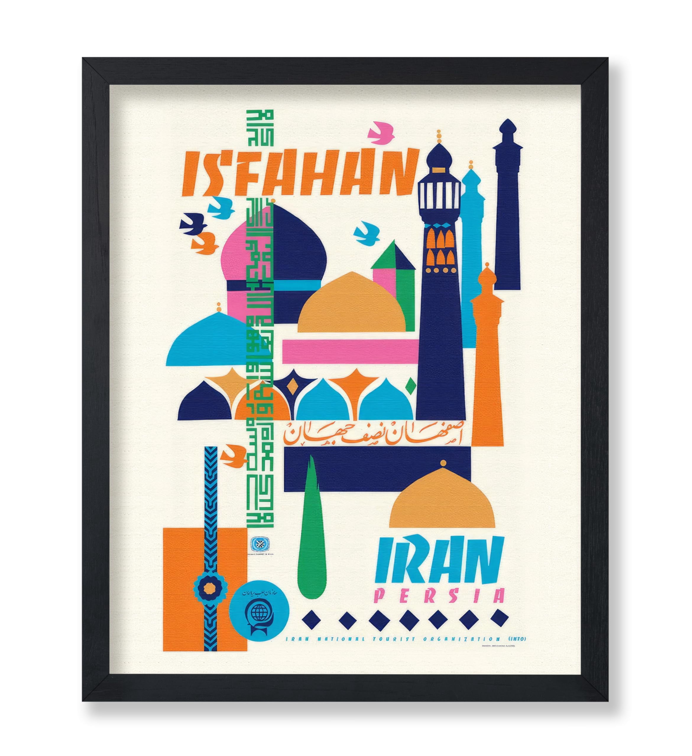 Poster Master Travel Poster - Vintage Isfahan Iran Wall Art - Retro ...