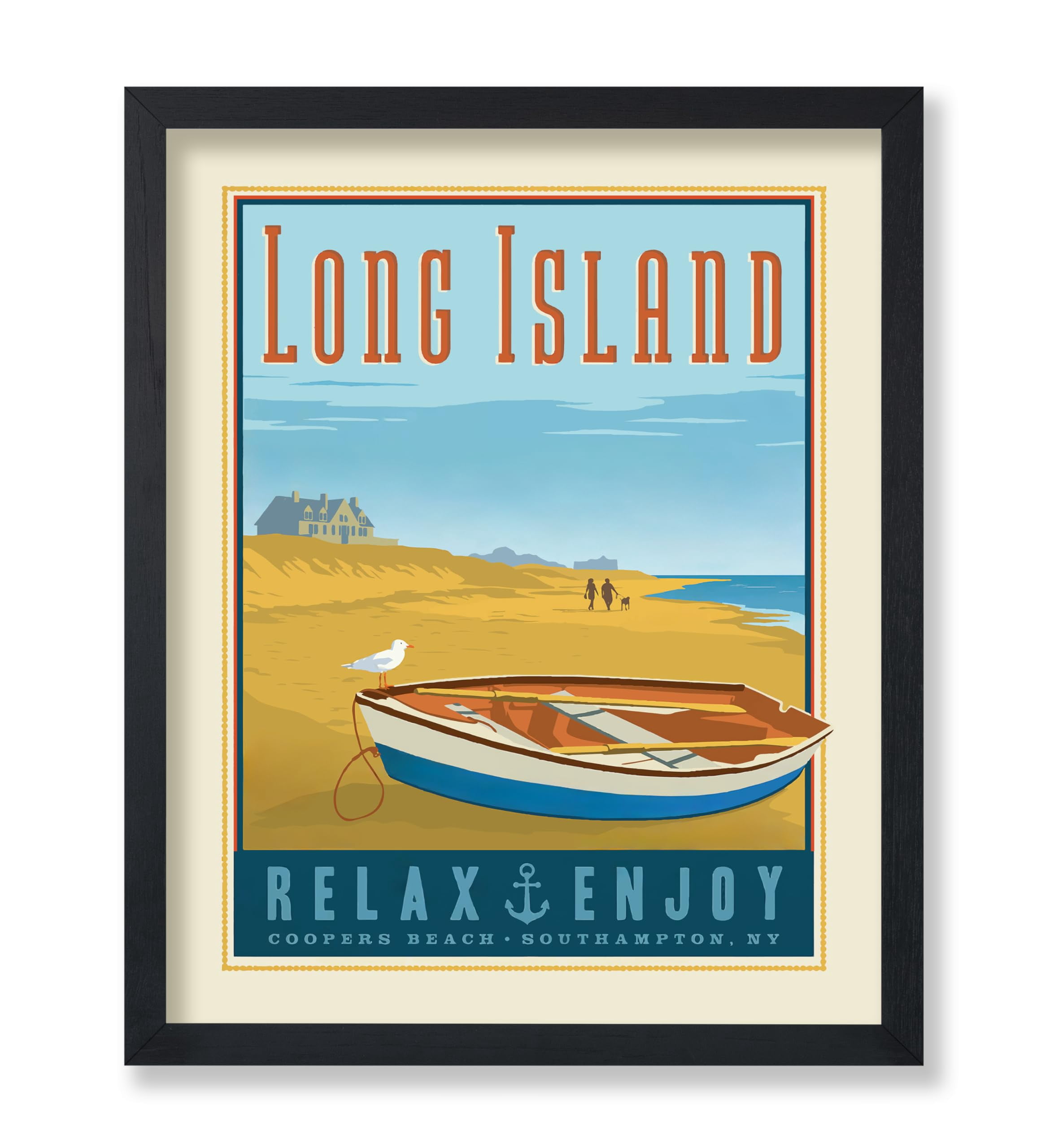 Poster Master Travel Poster - Vintage Long Island New York USA Print ...