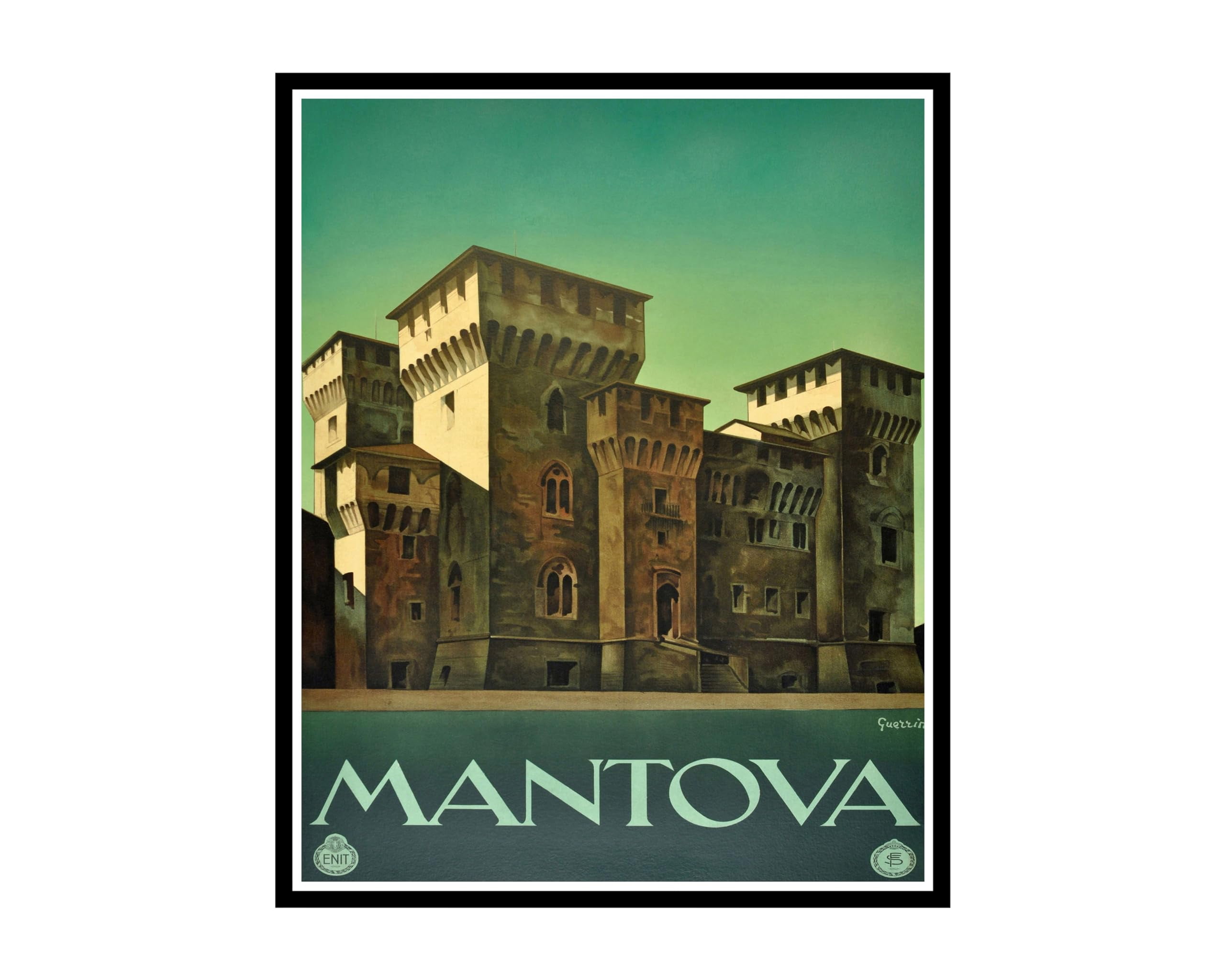 Poster Master Travel Poster - Vintage Mantova Italy Print - 16x20 ...