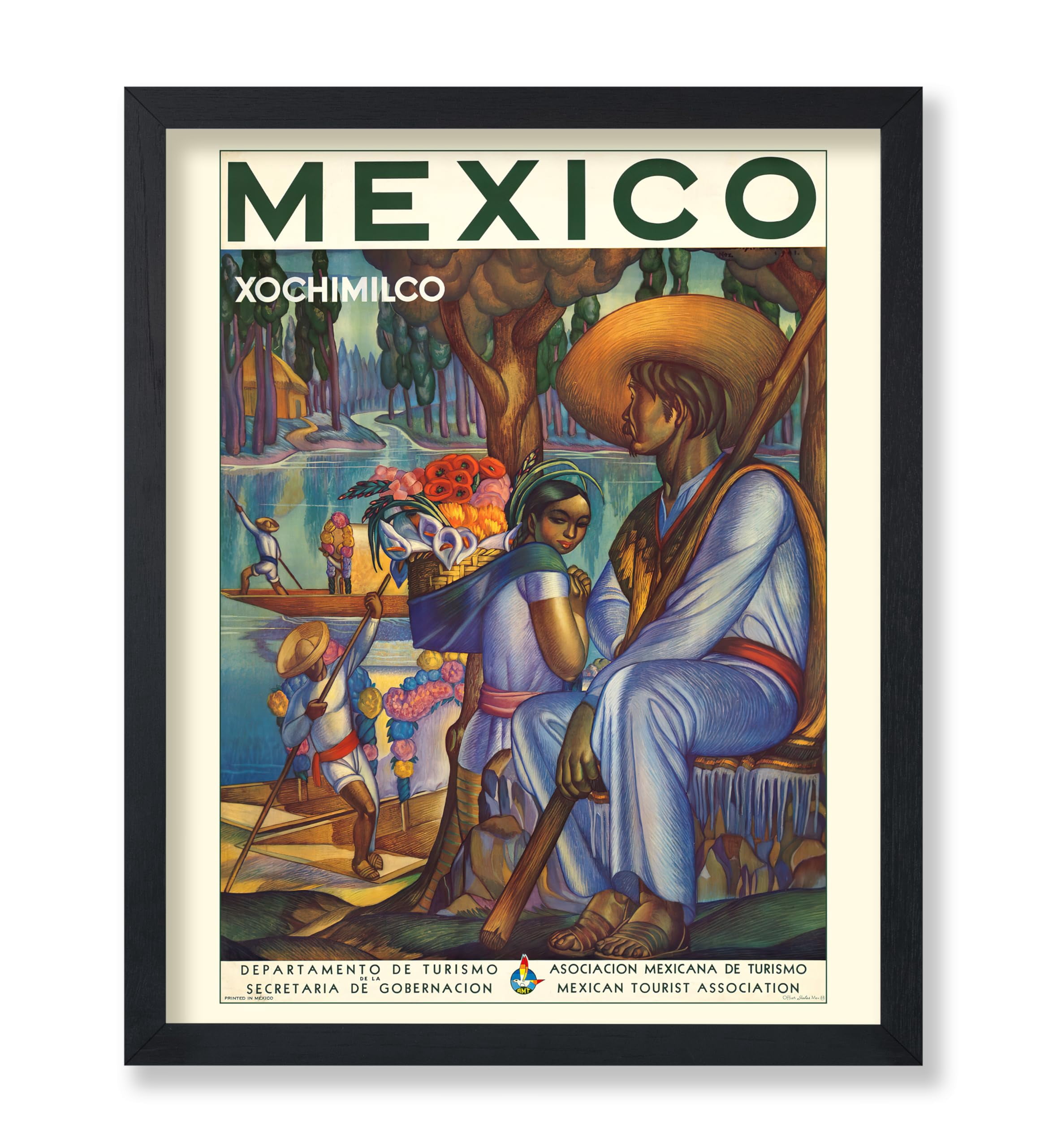 Poster Master Travel Poster - Vintage Mexico Xochimilco Print - 8x10 ...