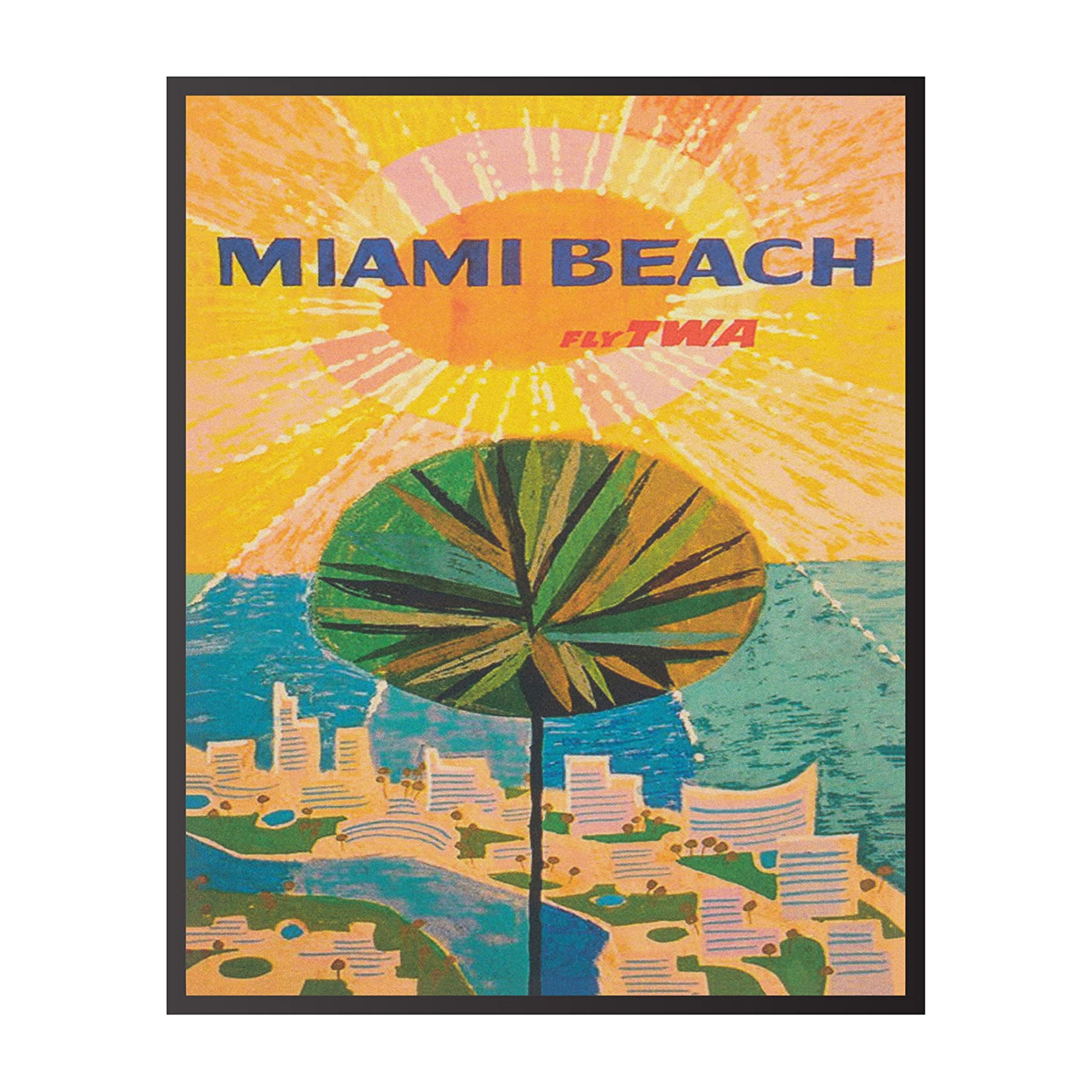 Poster Master Travel Poster - Vintage Miami Beach Wall Art - Florida ...