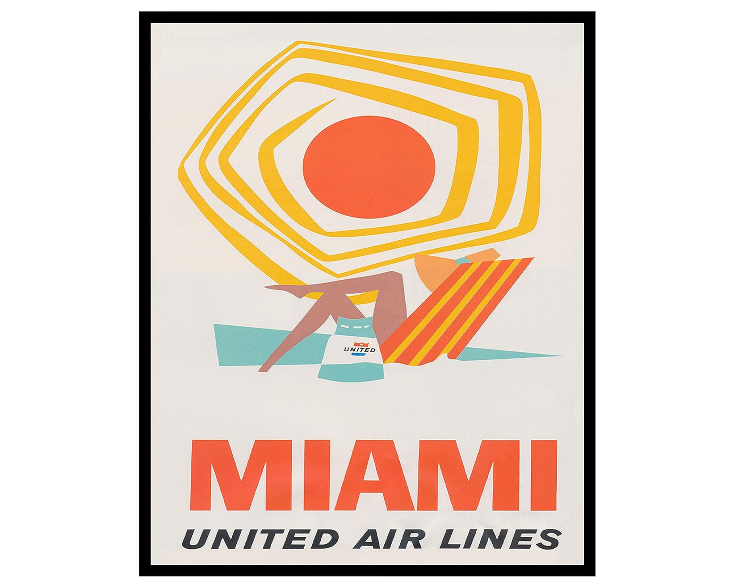 Poster Master Travel Poster - Vintage Miami Florida Wall Art - Beach ...