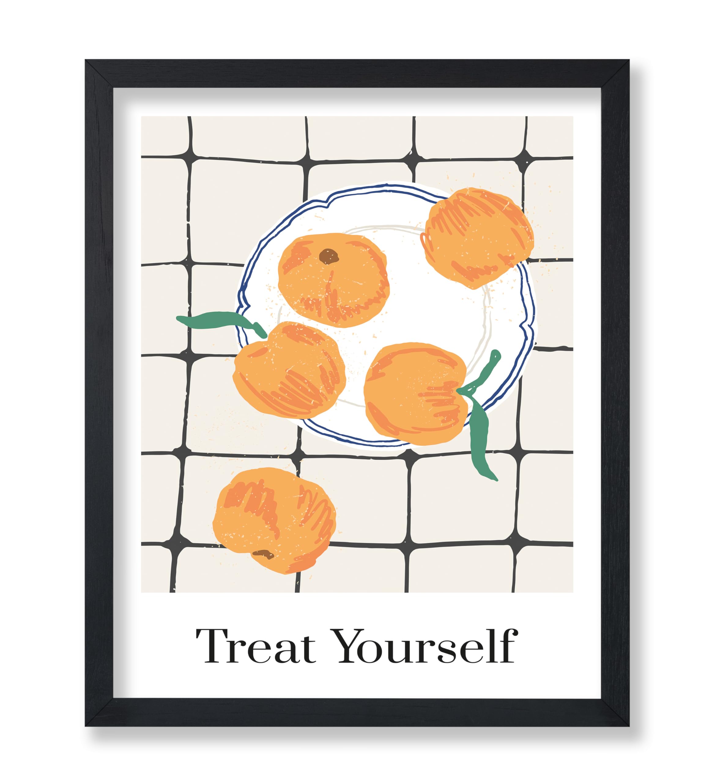 Poster Master Treat Yourself Poster - Retro Apples Print - Fruit Art ...