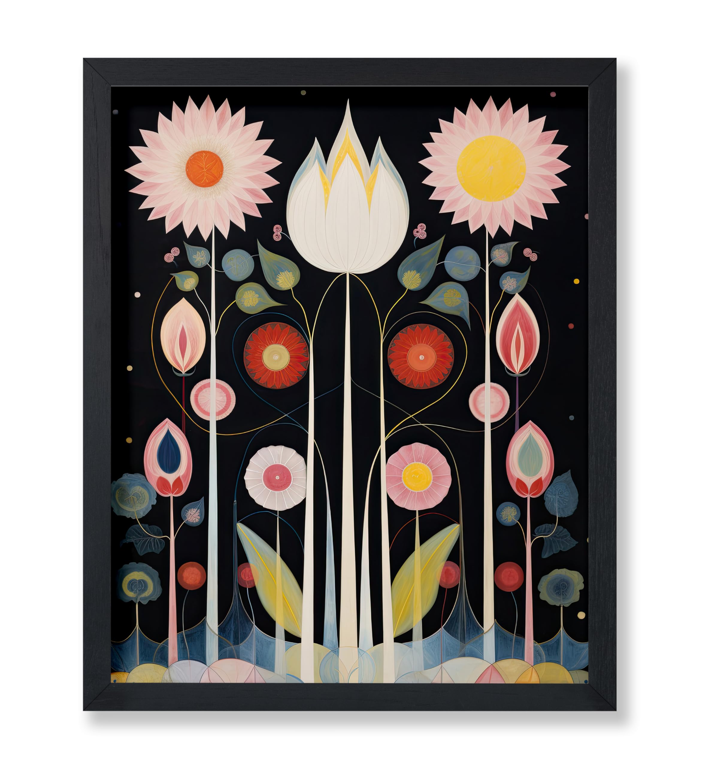 Poster Master Trippy Flower Poster - Weird Floral Print - Psychedelic ...