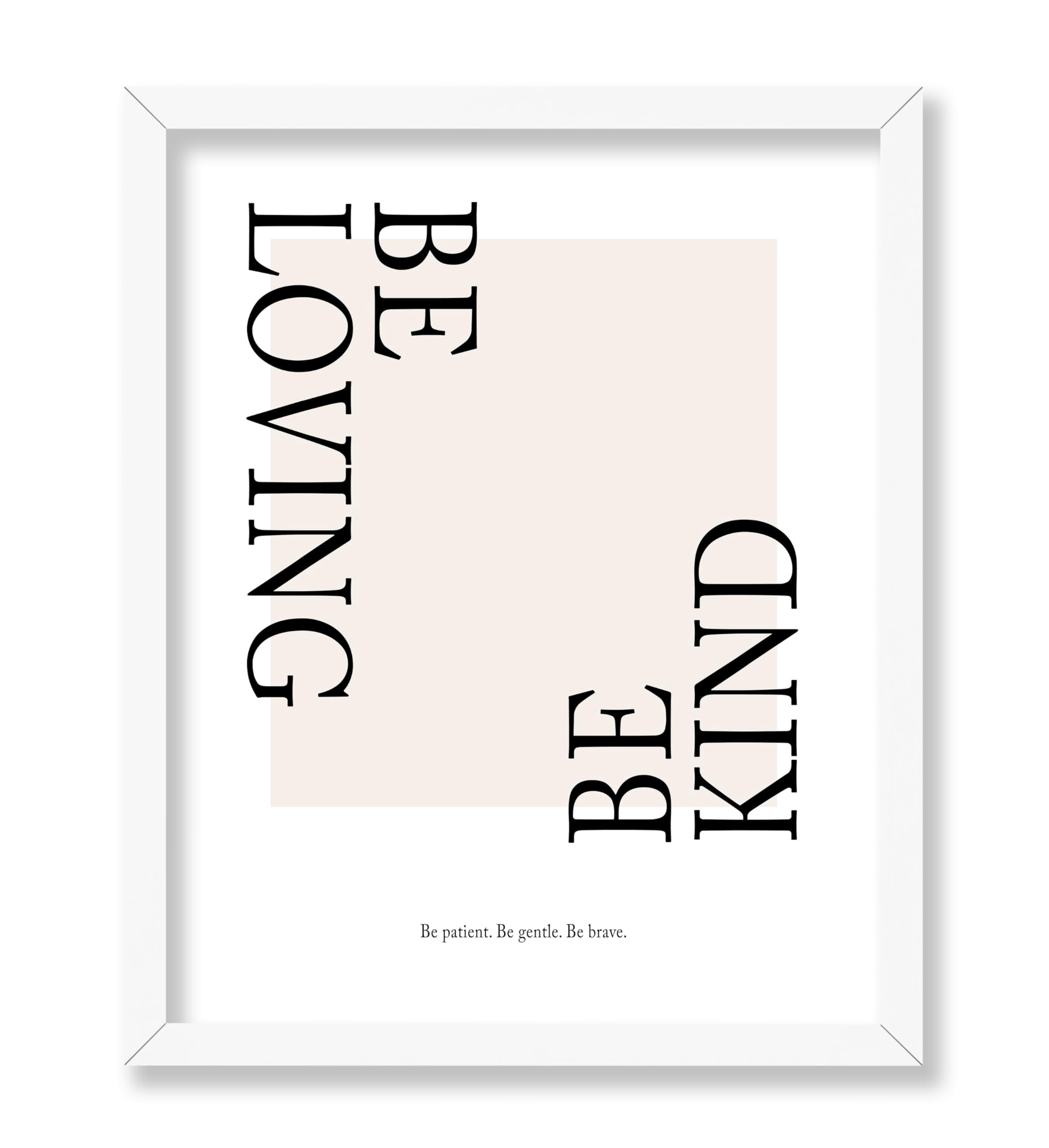 Poster Master Typography Poster - Quote Print - Be Loving Be Kind,Be ...