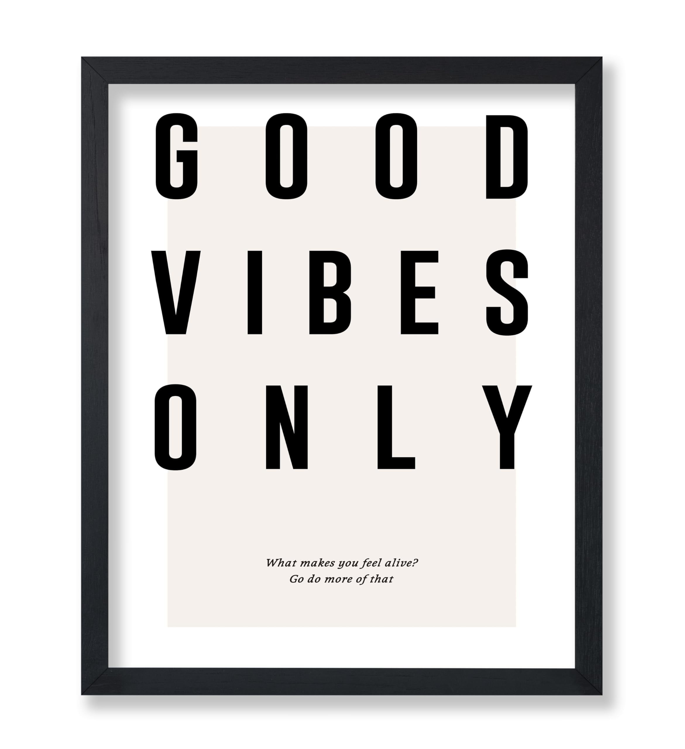 Poster Master Typography Poster - Quote Print - Good Vibes Only, Do ...