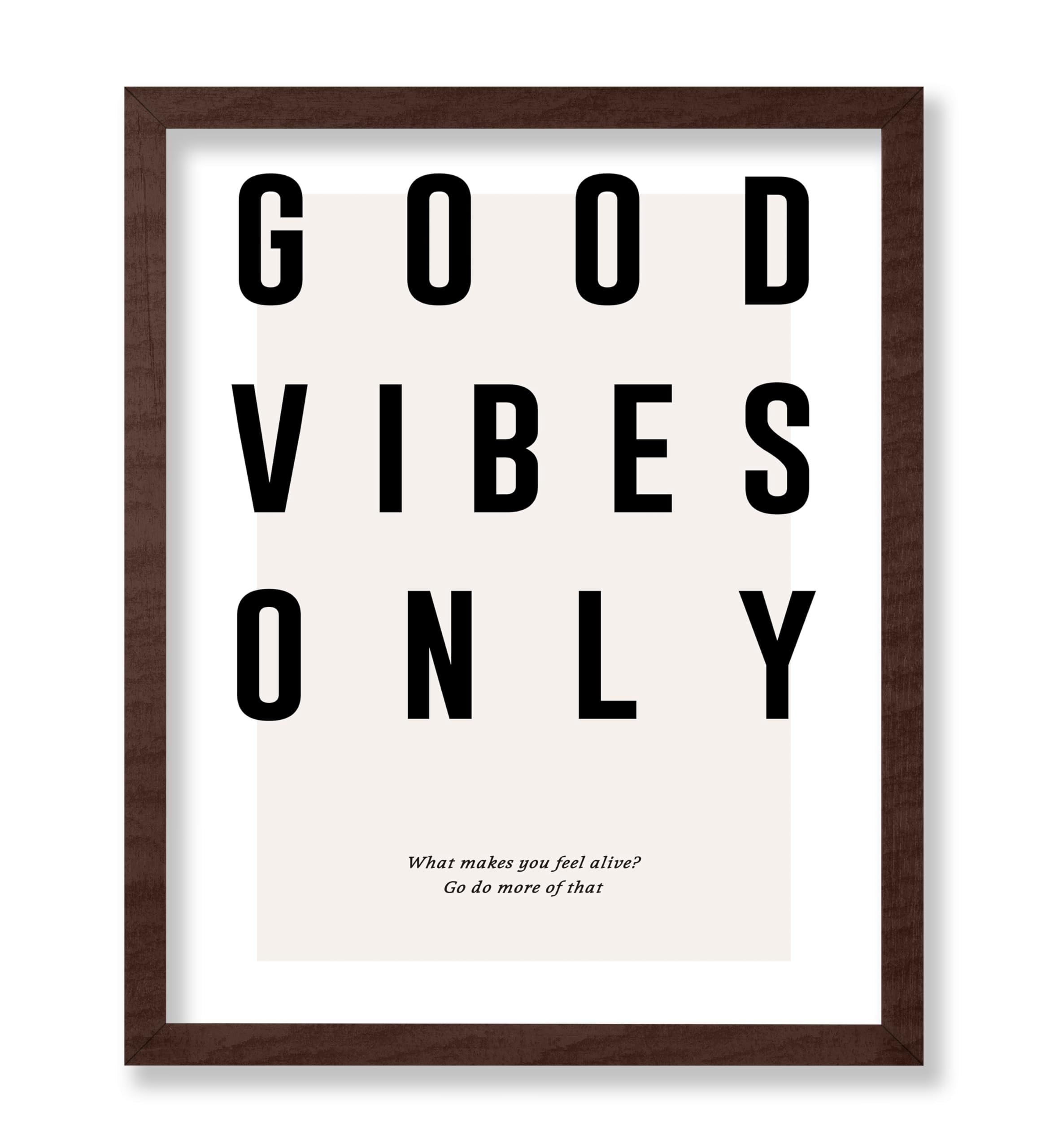Poster Master Typography Poster - Quote Print - Good Vibes Only, Do ...