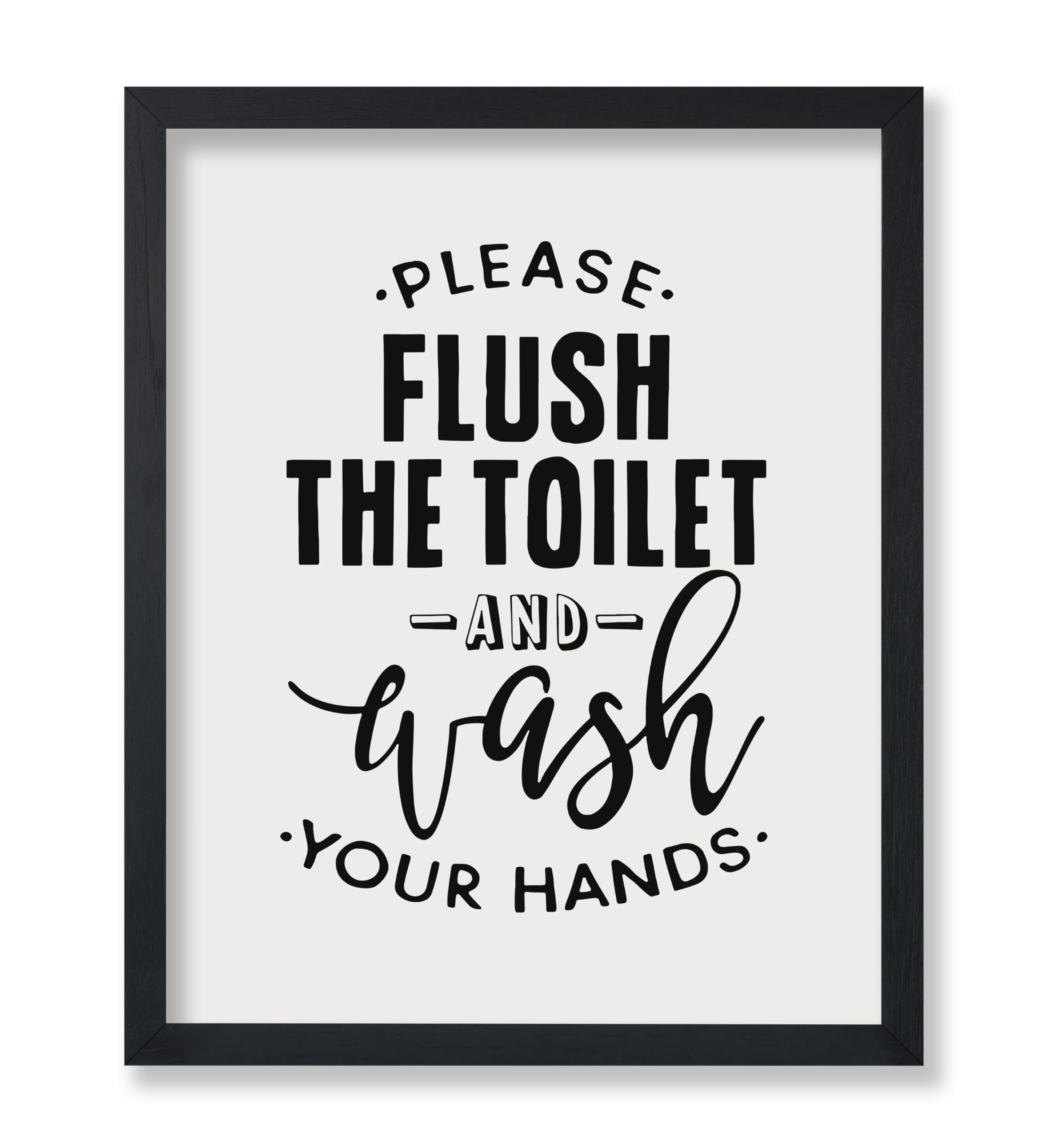 Poster Master Typography Poster - Retro Minimalist Print - Flush the ...