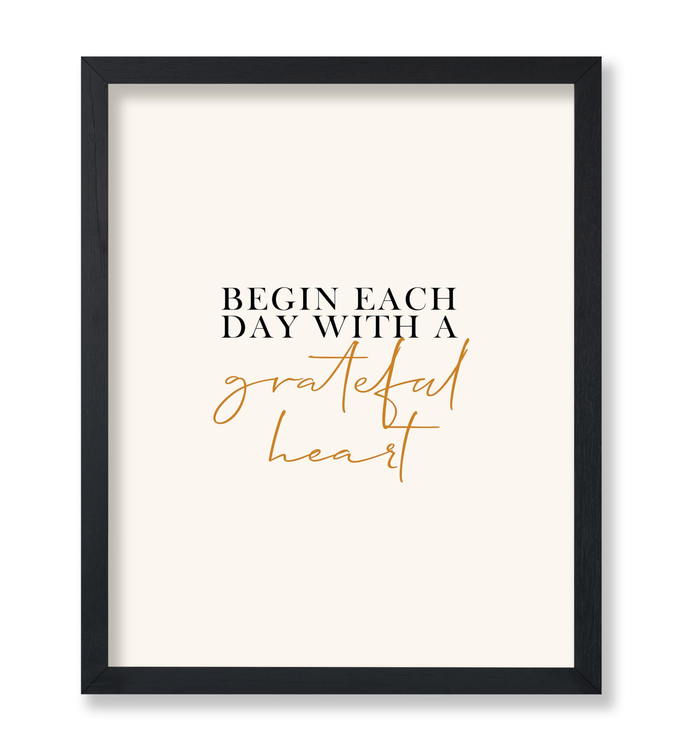 Poster Master Typography Poster - Retro Quote Print - Begin Each Day ...