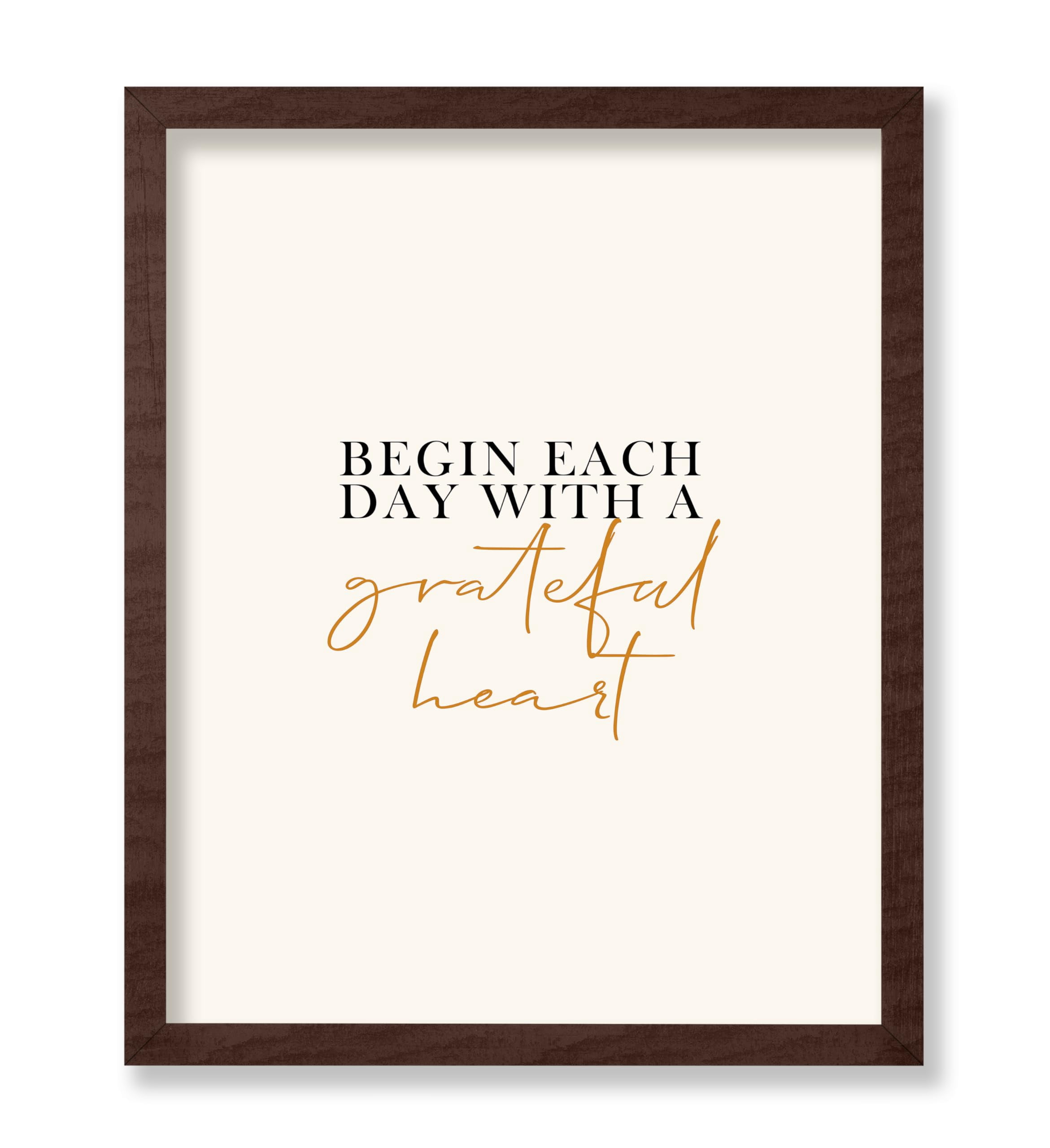 Poster Master Typography Poster - Retro Quote Print - Begin Each Day ...