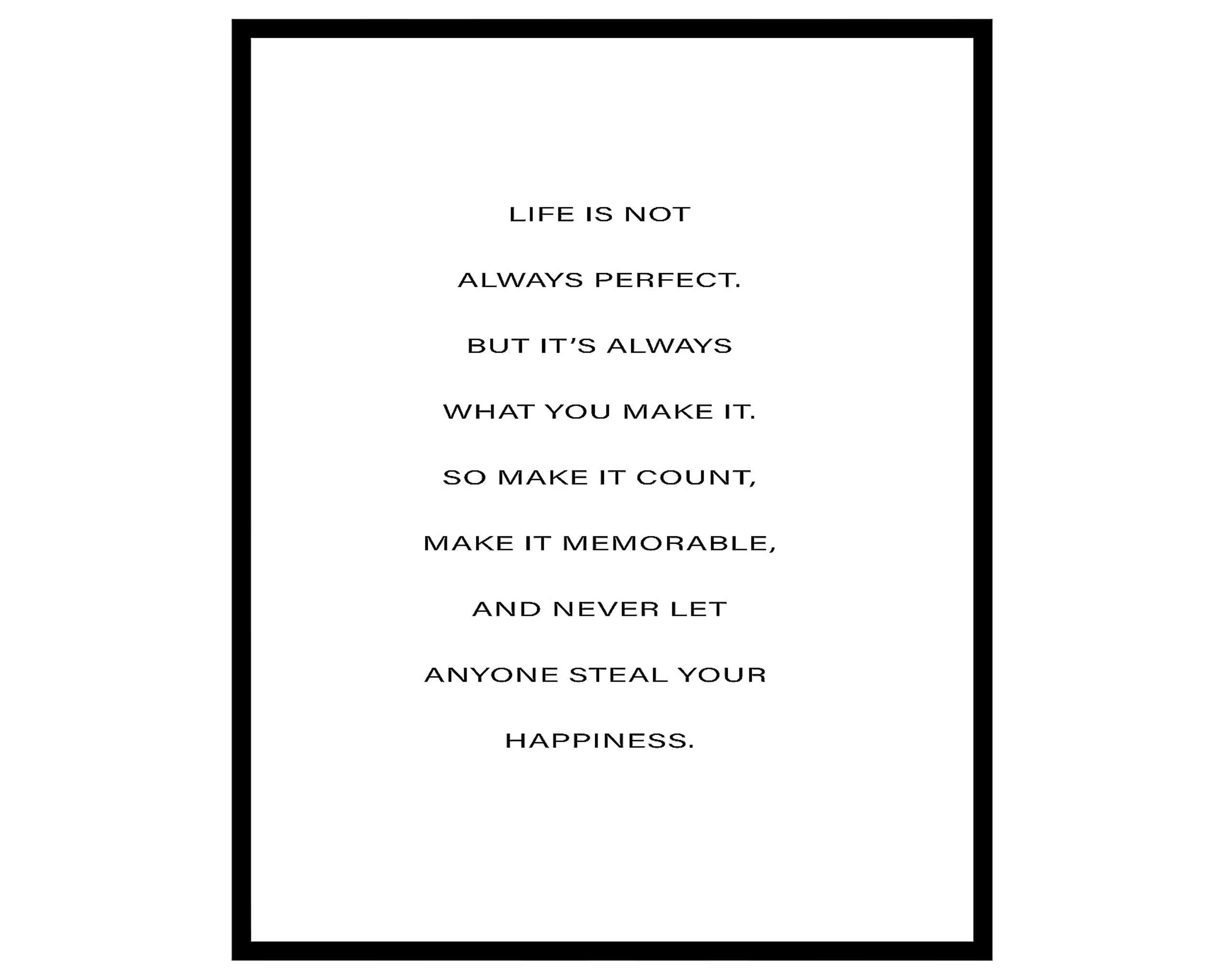 Poster Master Typography Poster - Retro Quote Print - Life, Make it ...