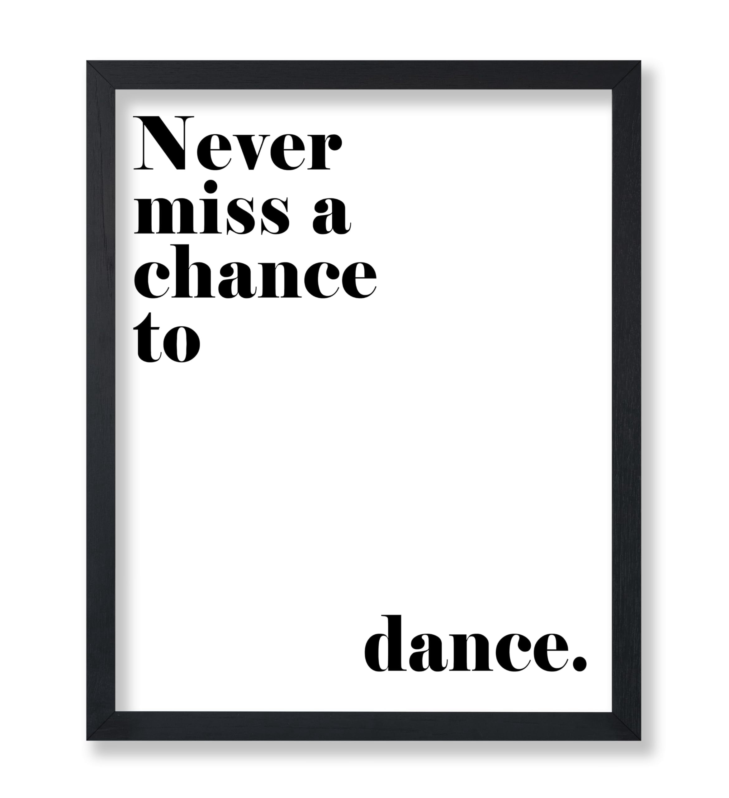 Poster Master Typography Poster - Retro Quote Print - Never Miss a ...