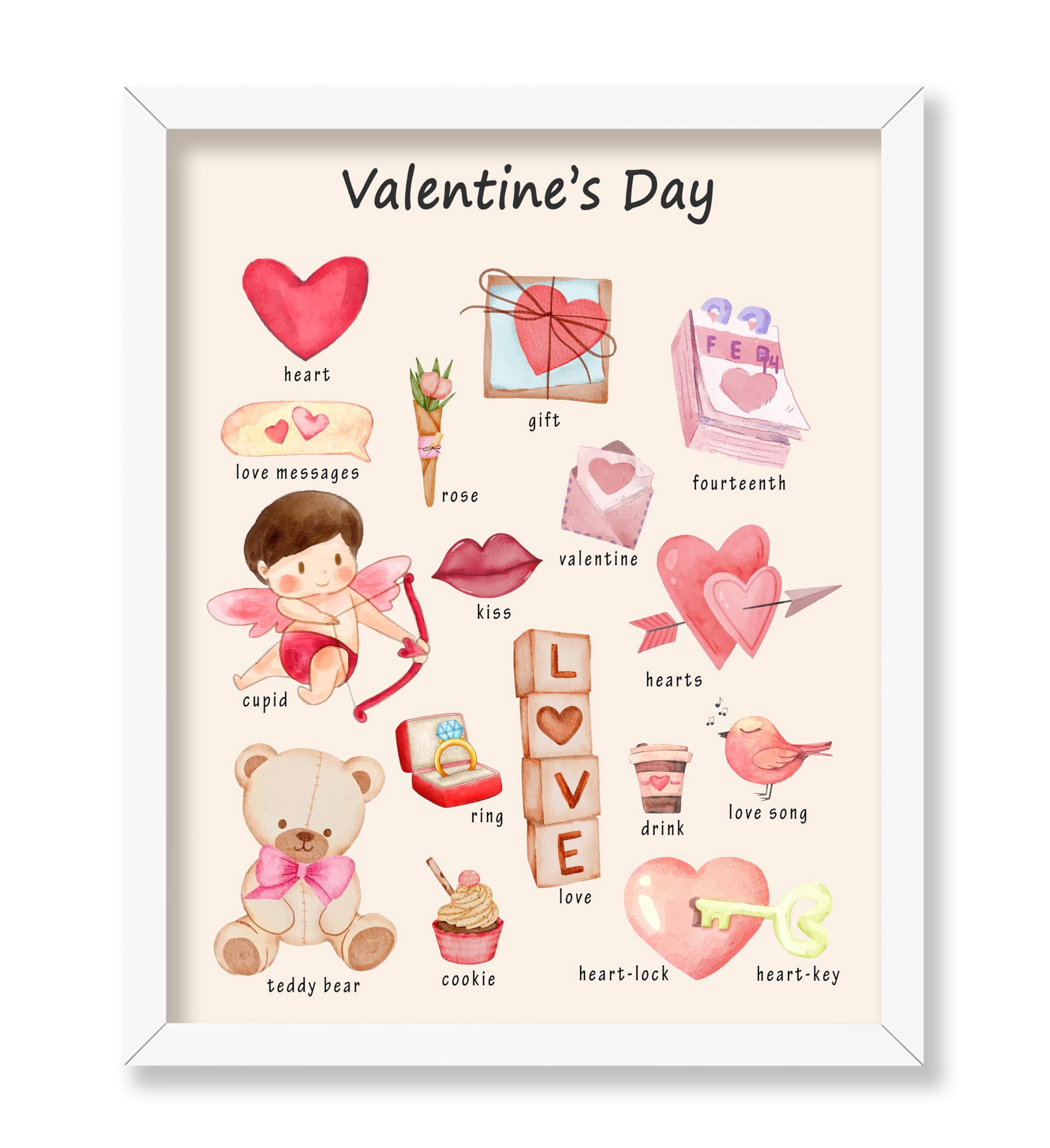Poster Master Valentines Day Poster - Love Print - Cherub Art ...