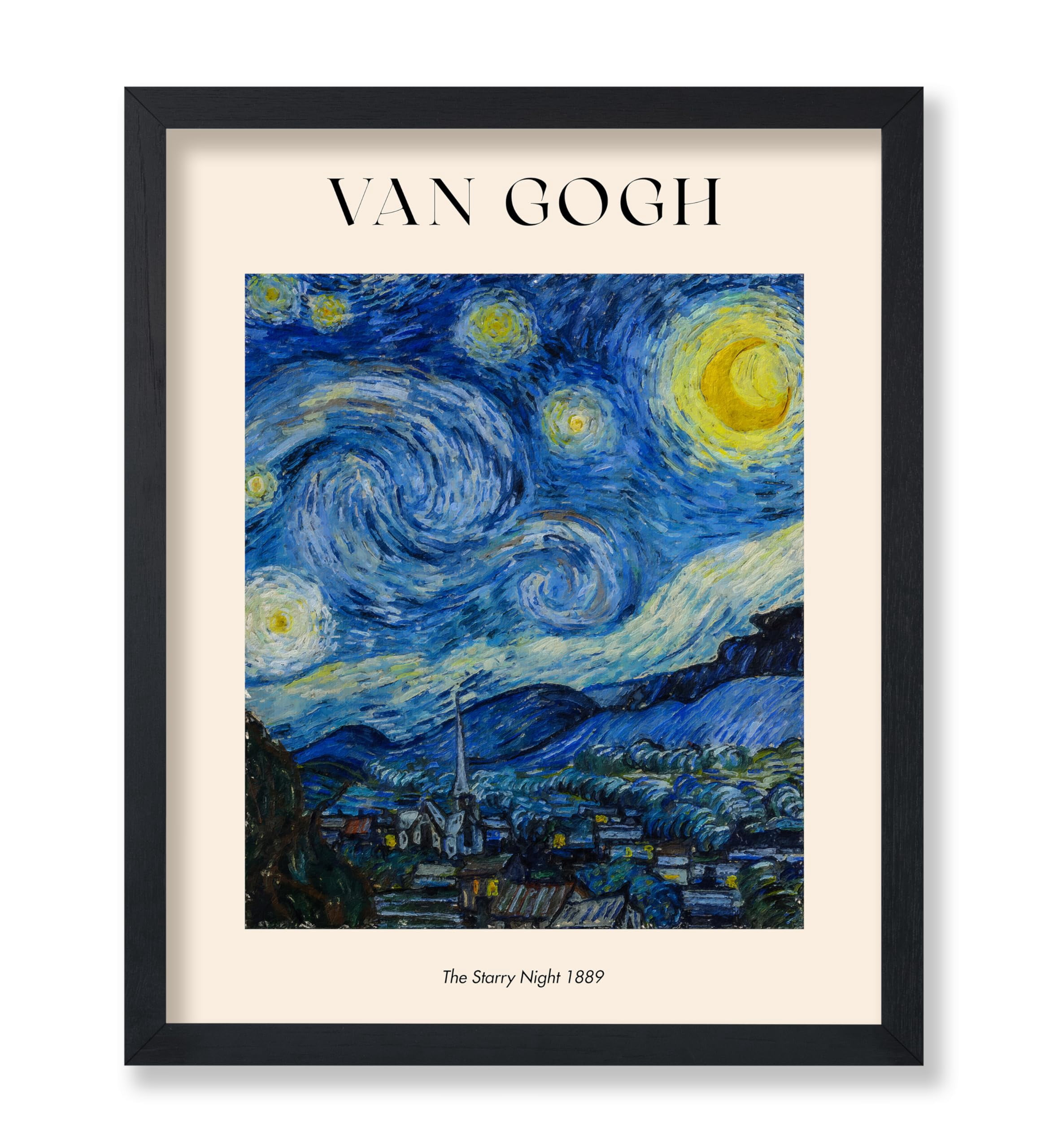 Poster Master Van Gogh Poster - Starry Night Over the Rhône Print ...