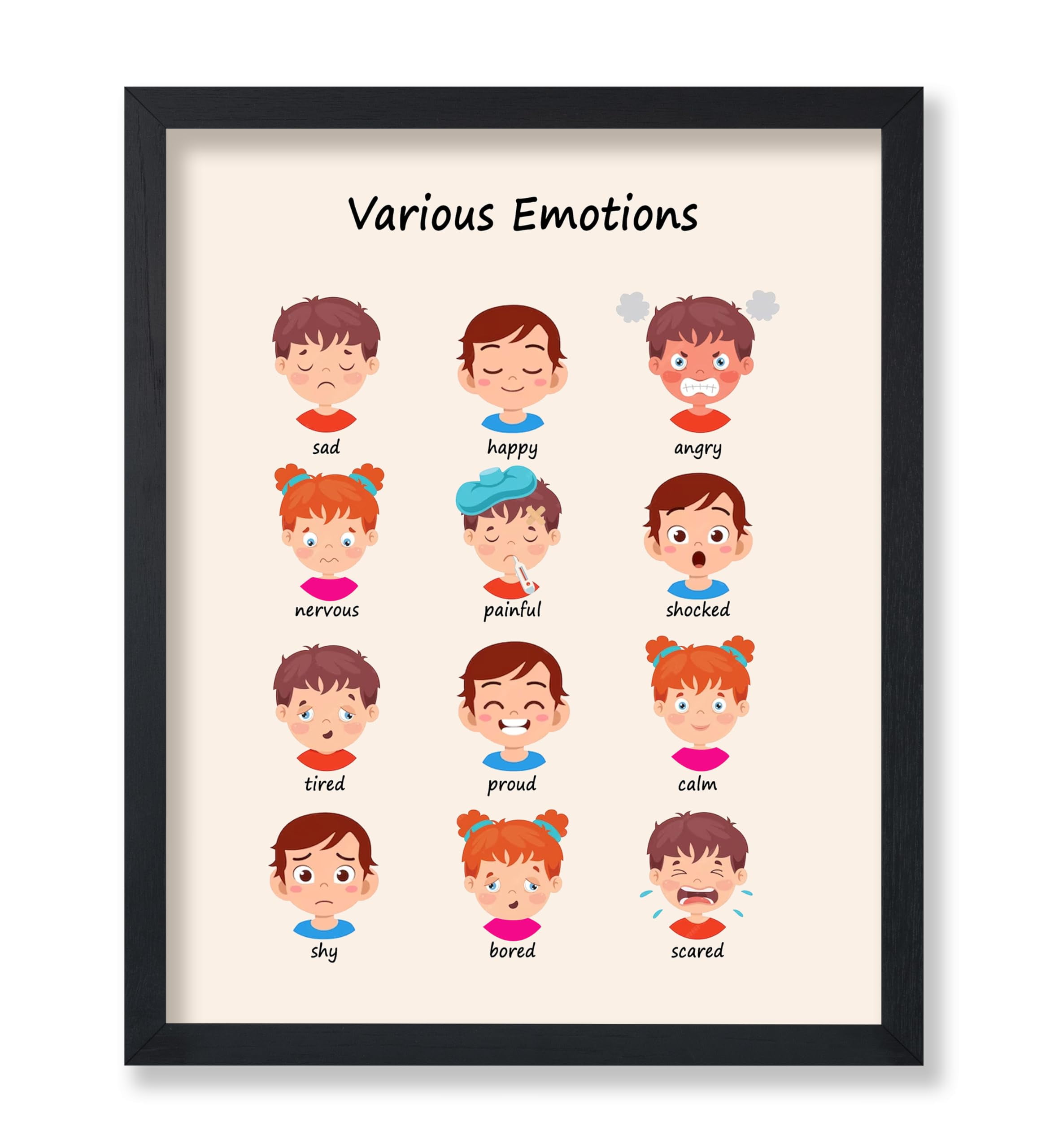 Poster Master Various Emotions Poster - Feelings Chart Print ...