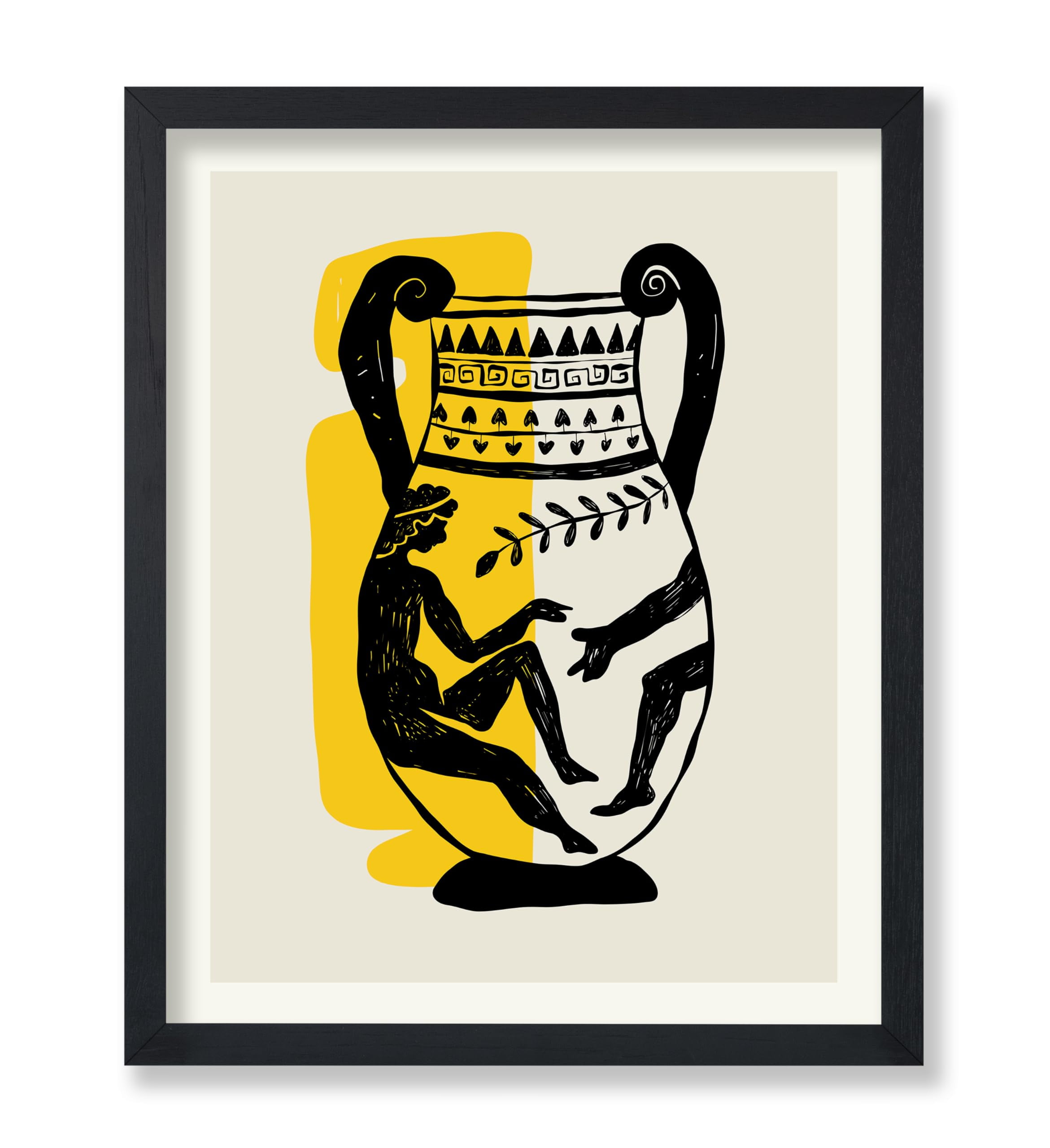 Poster Master Vase Poster - Retro Greek God Engraving Print - Mythology ...