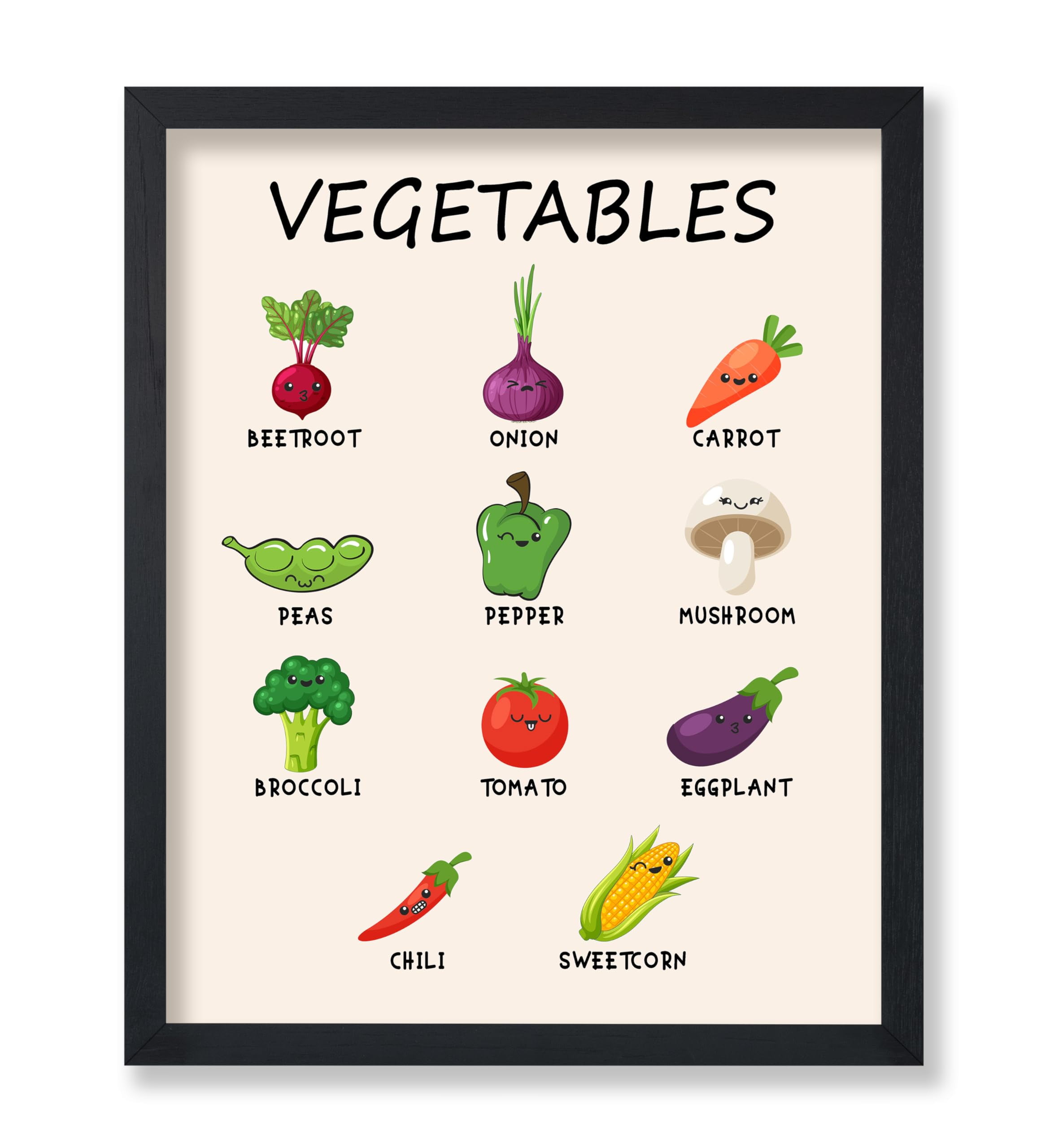 Poster Master Vegetables Poster - Food Print - Learning Materials Art ...