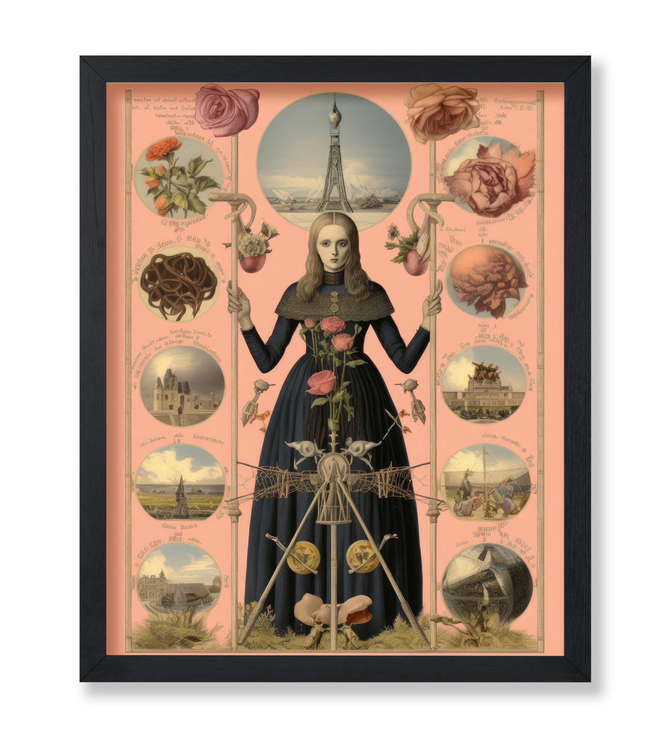 Poster Master Victorian Woman Poster - Retro Architecture Print ...