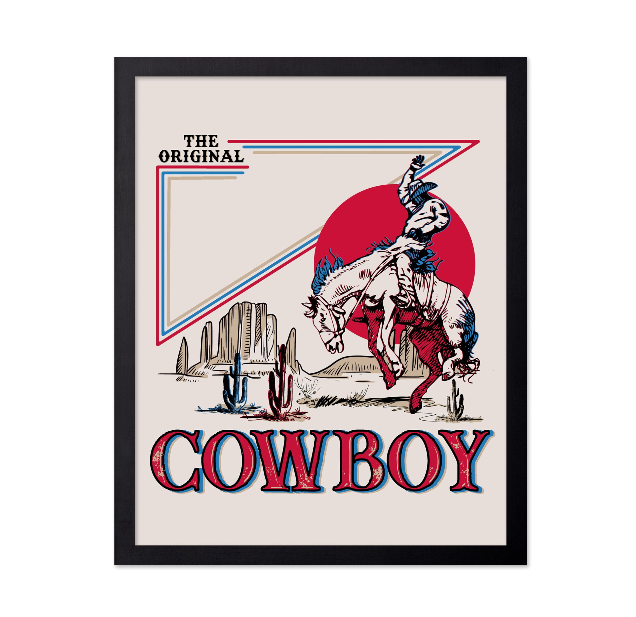 Poster Master Vintage Advertising Poster - Retro Western Print - Cowboy ...