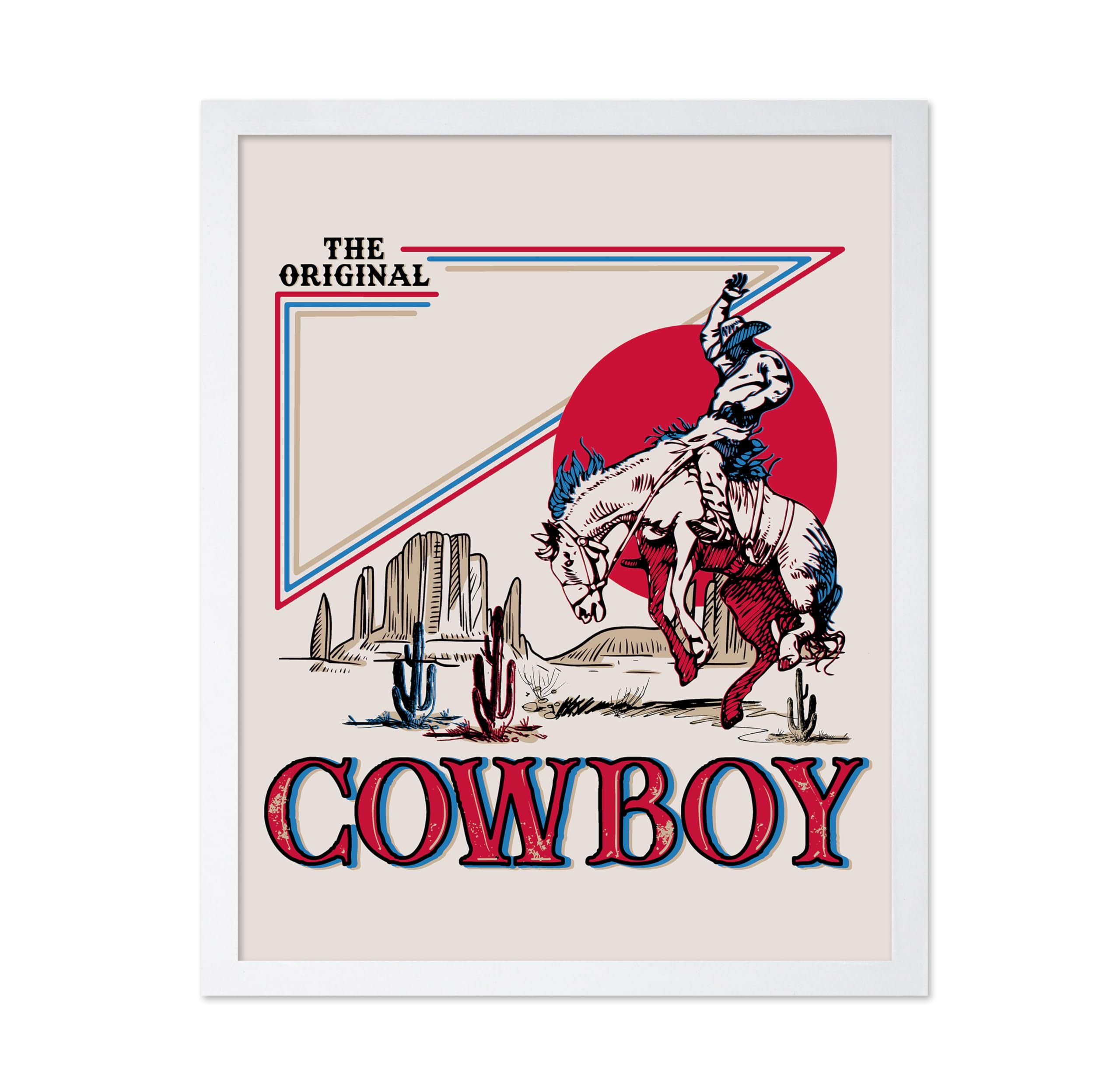Poster Master Vintage Advertising Poster - Retro Western Print - Cowboy ...