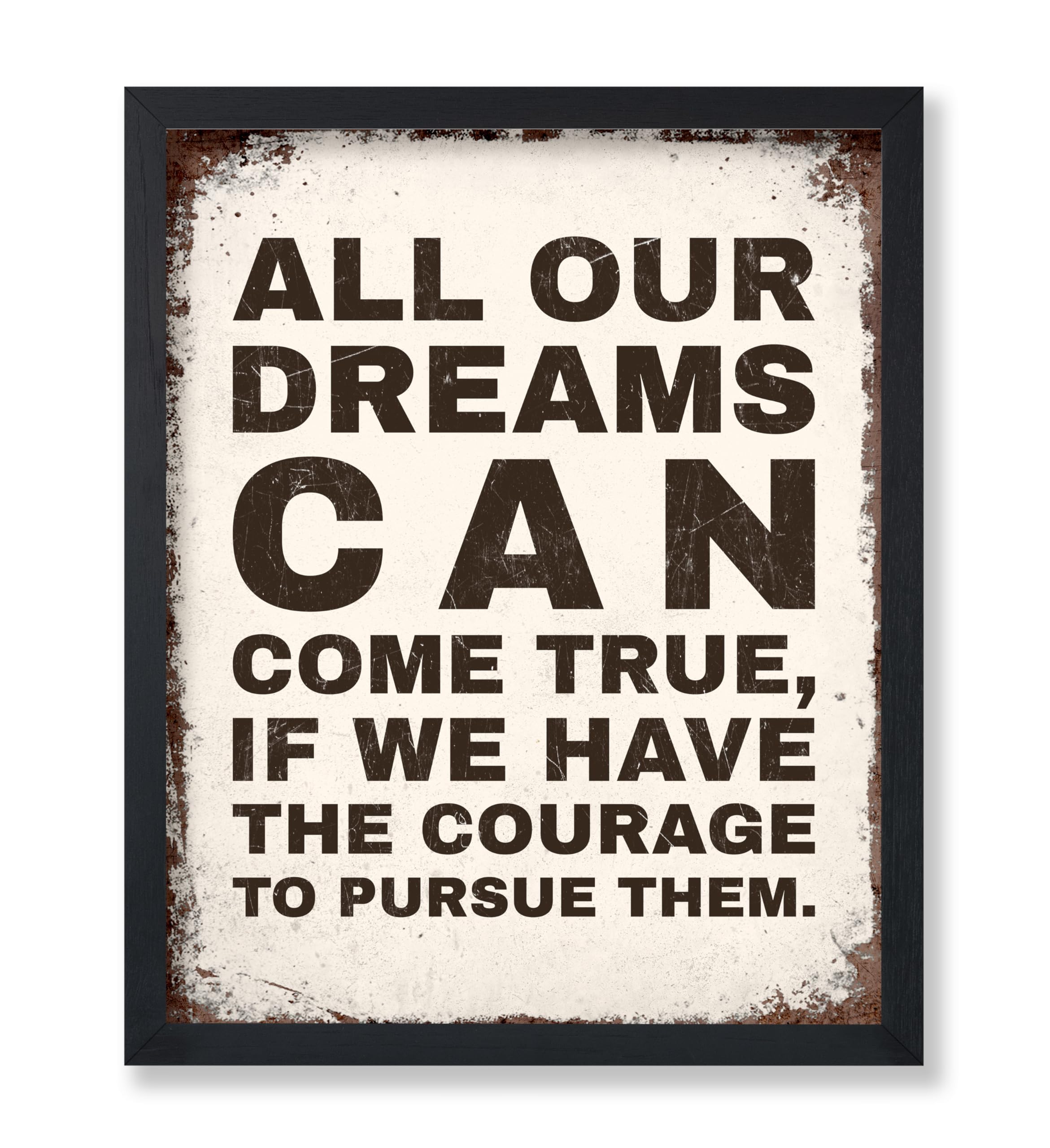 Poster Master Vintage All Dreams Can Come True Poster - Courage Print ...