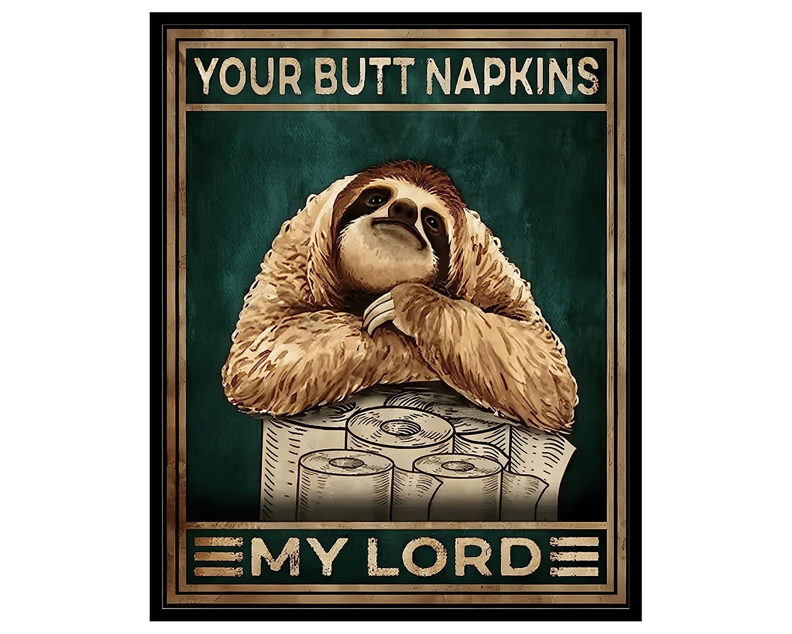 Poster Master Vintage Animal Poster - Retro Funny Print - 8x10 UNFRAMED ...