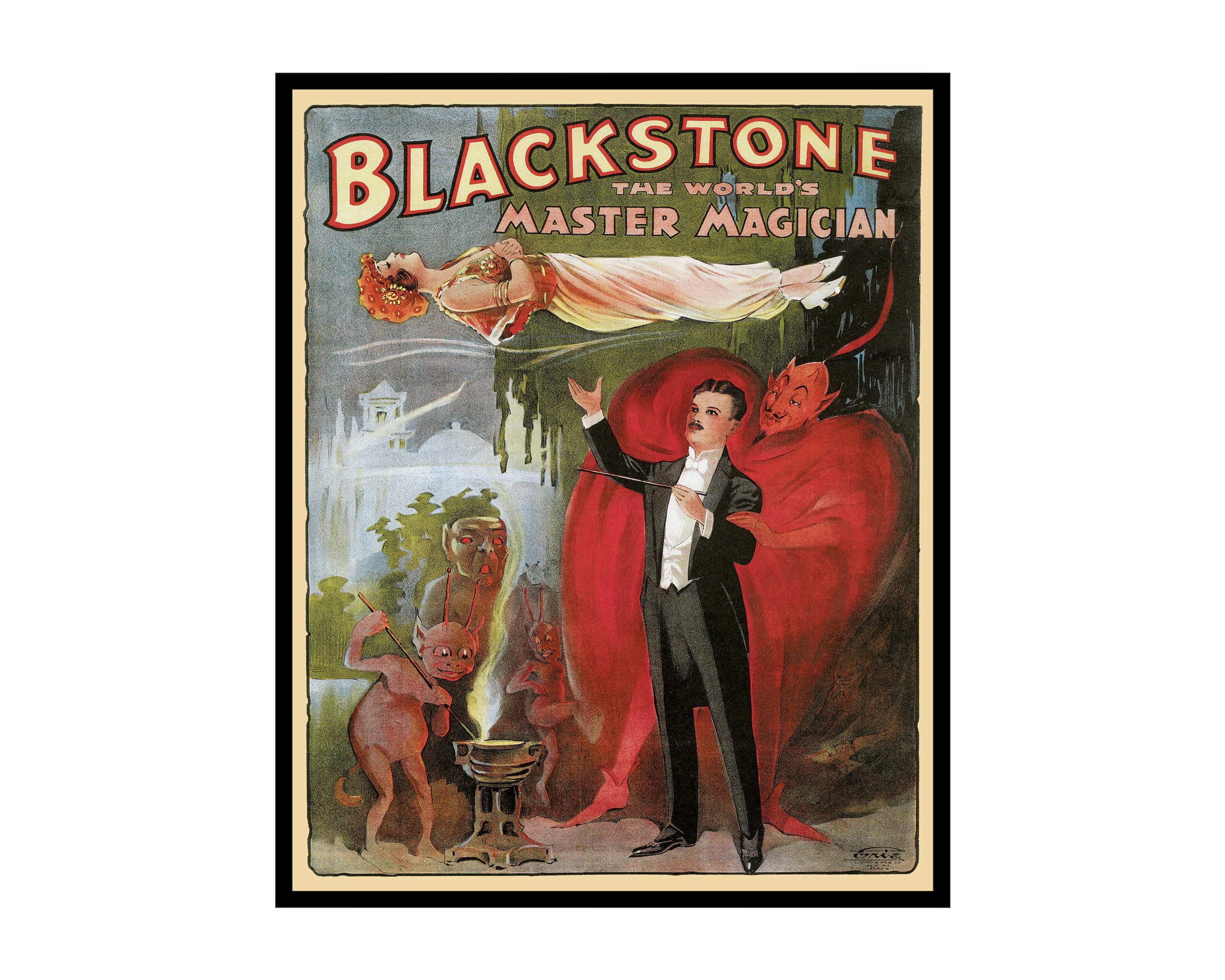 Poster Master Vintage Blackstone Poster - Retro World's Master Magician ...