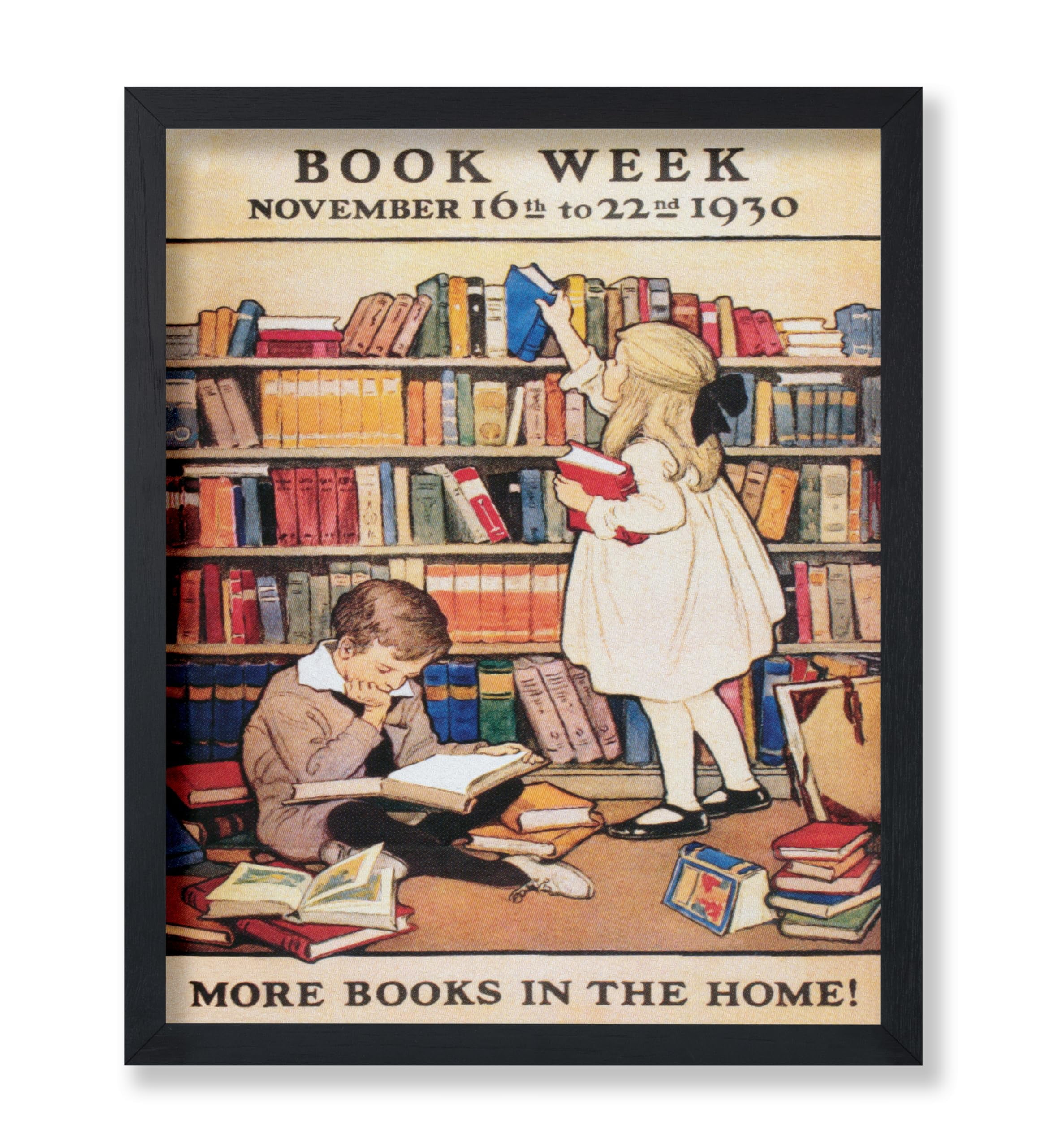 Poster Master Vintage Books Poster - Retro Book Week Print - Book ...