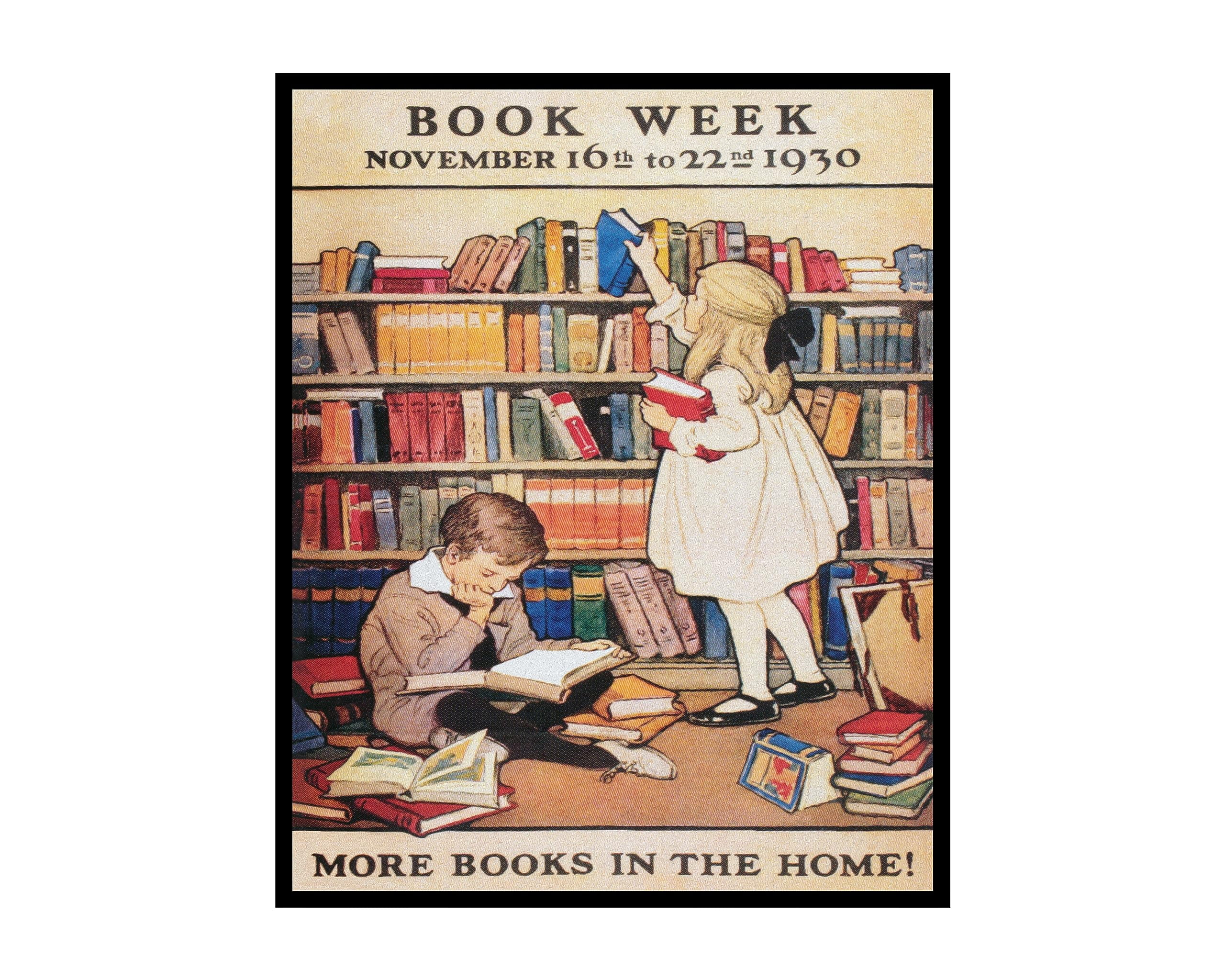 Poster Master Vintage Books Poster - Retro Book Week Print - Book ...