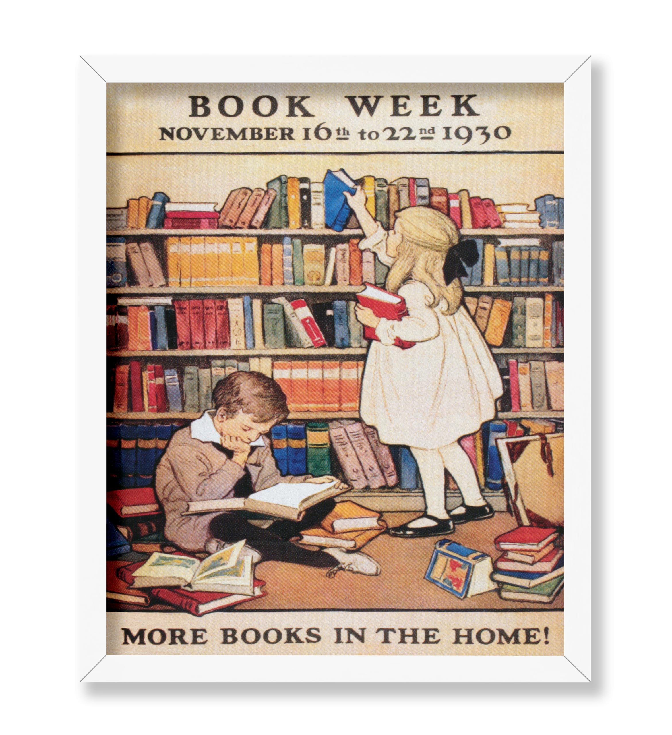 Poster Master Vintage Books Poster - Retro Book Week Print - Book ...