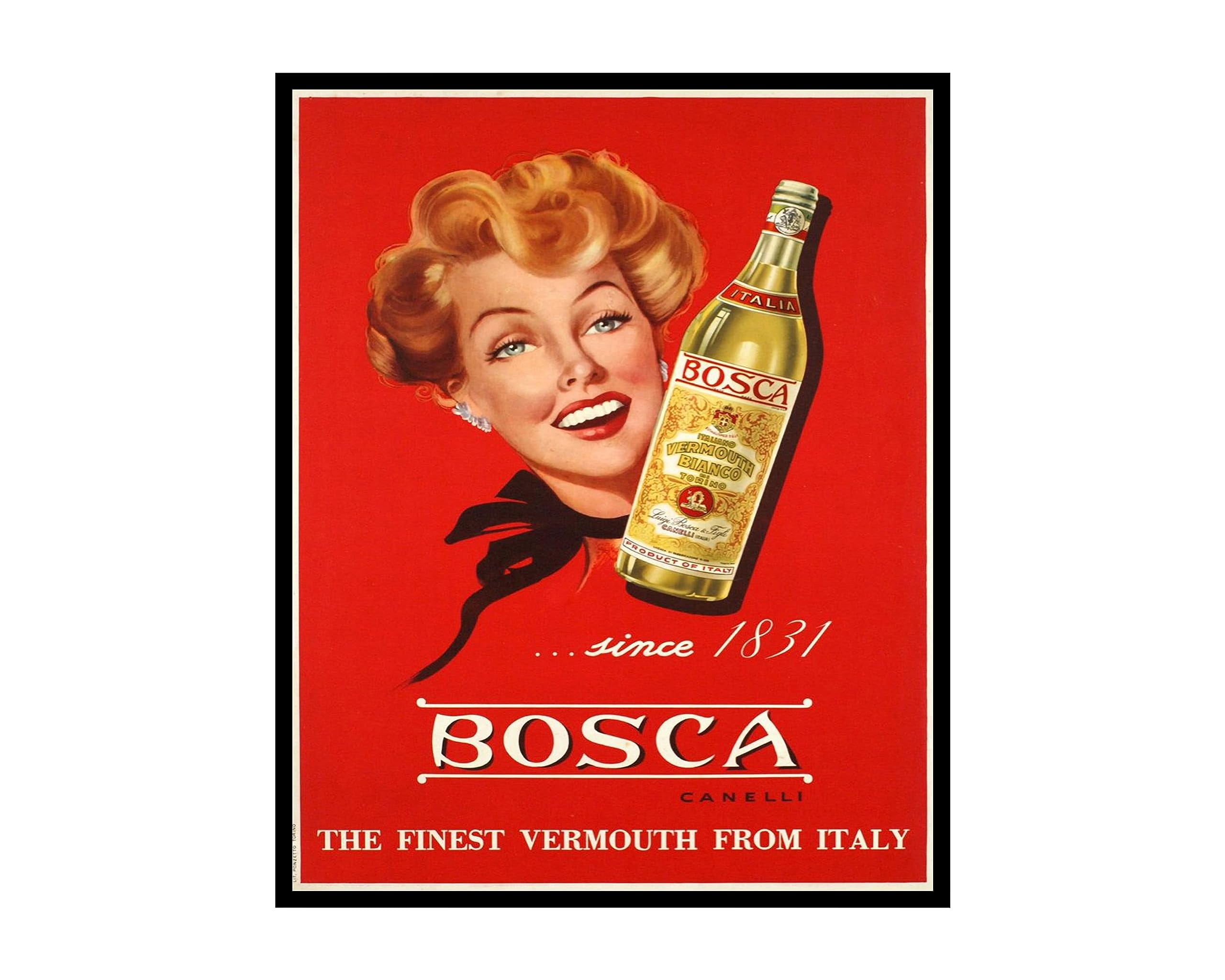 Poster Master Vintage Bosca Poster - Retro Alcohol Print - Food & Drink ...