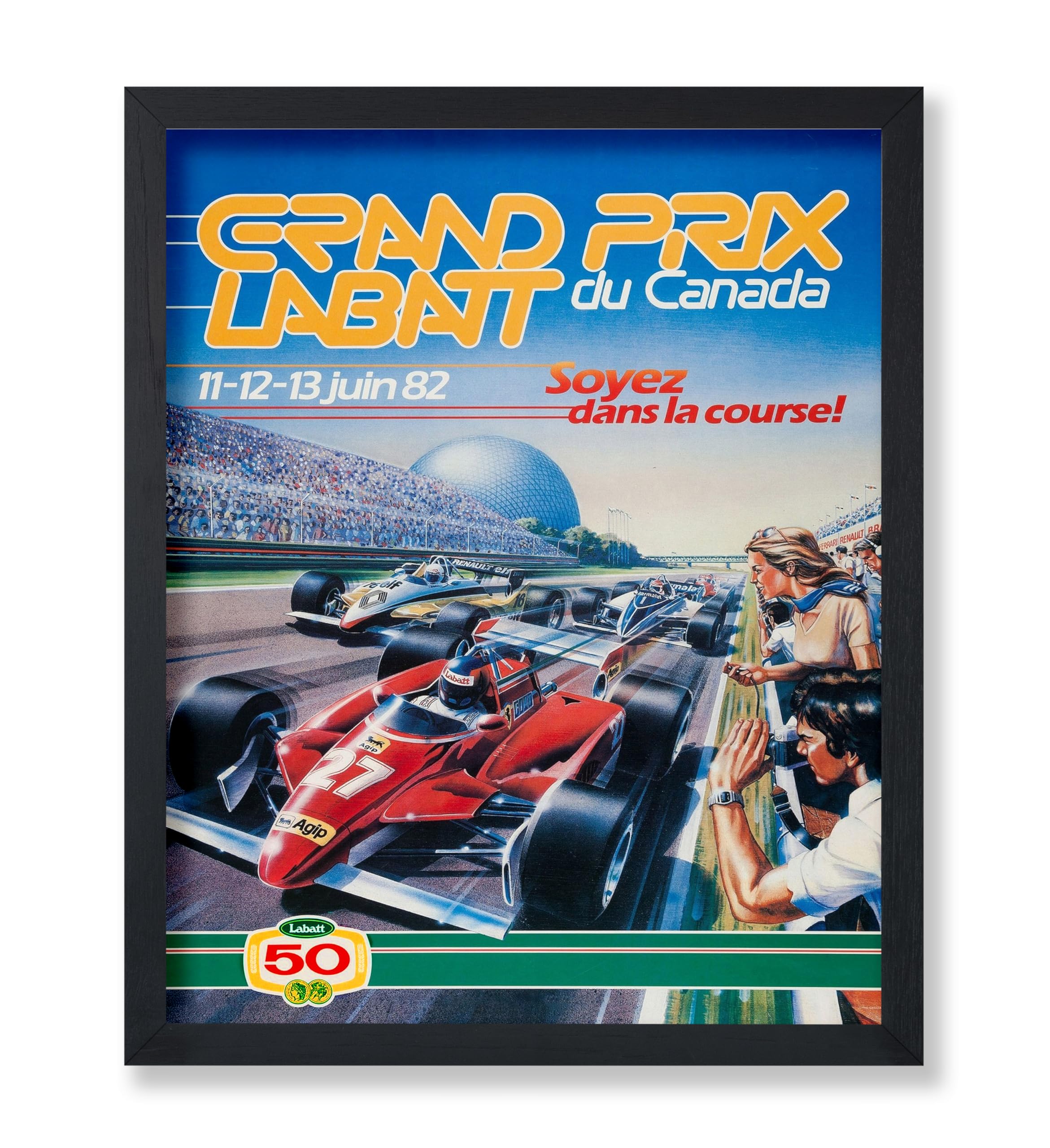 Poster Master Vintage Canada Car Racing Poster - Retro Grand Prix ...