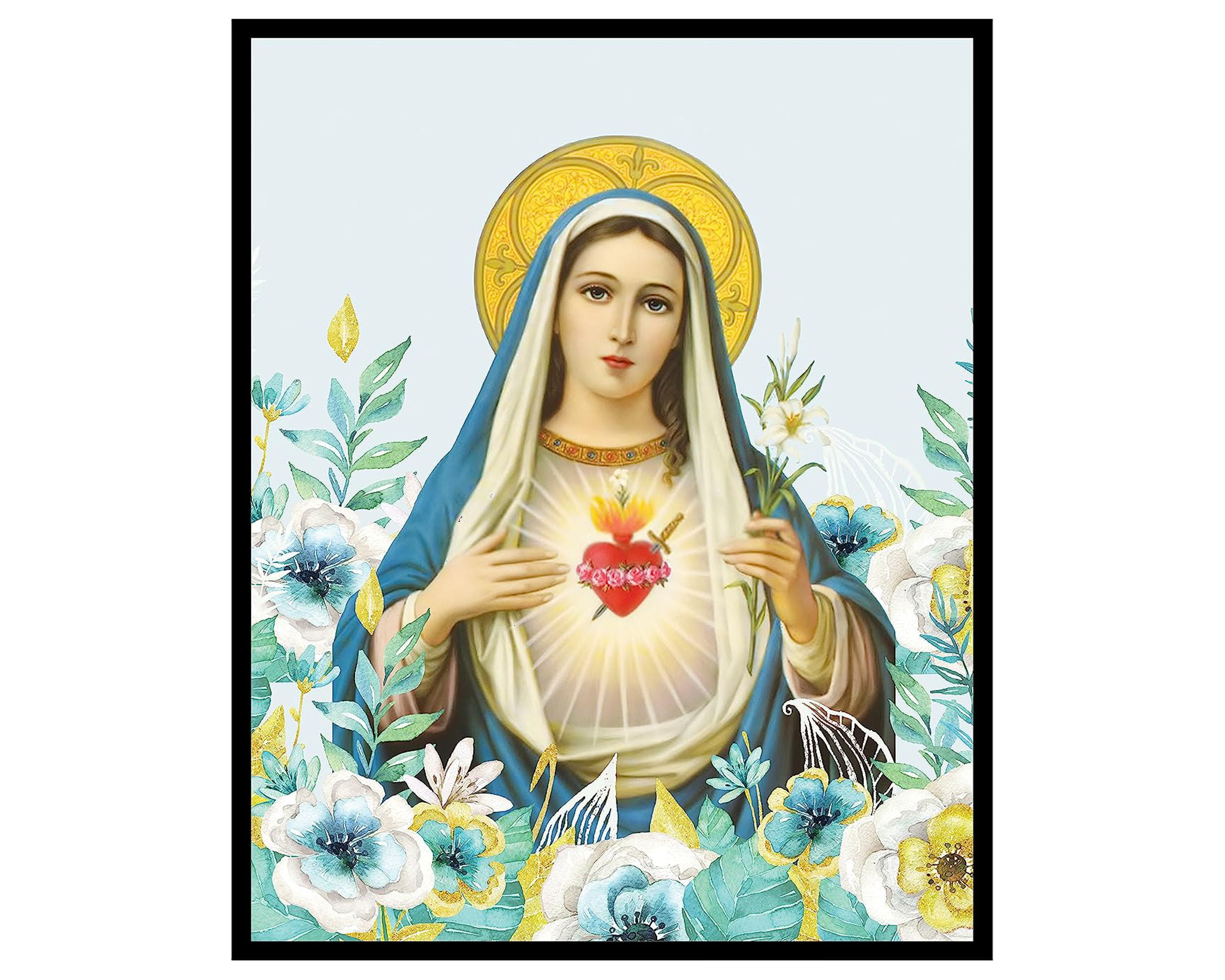 Poster Master Vintage Catholic Poster - Retro Christian Print - 11x14 ...