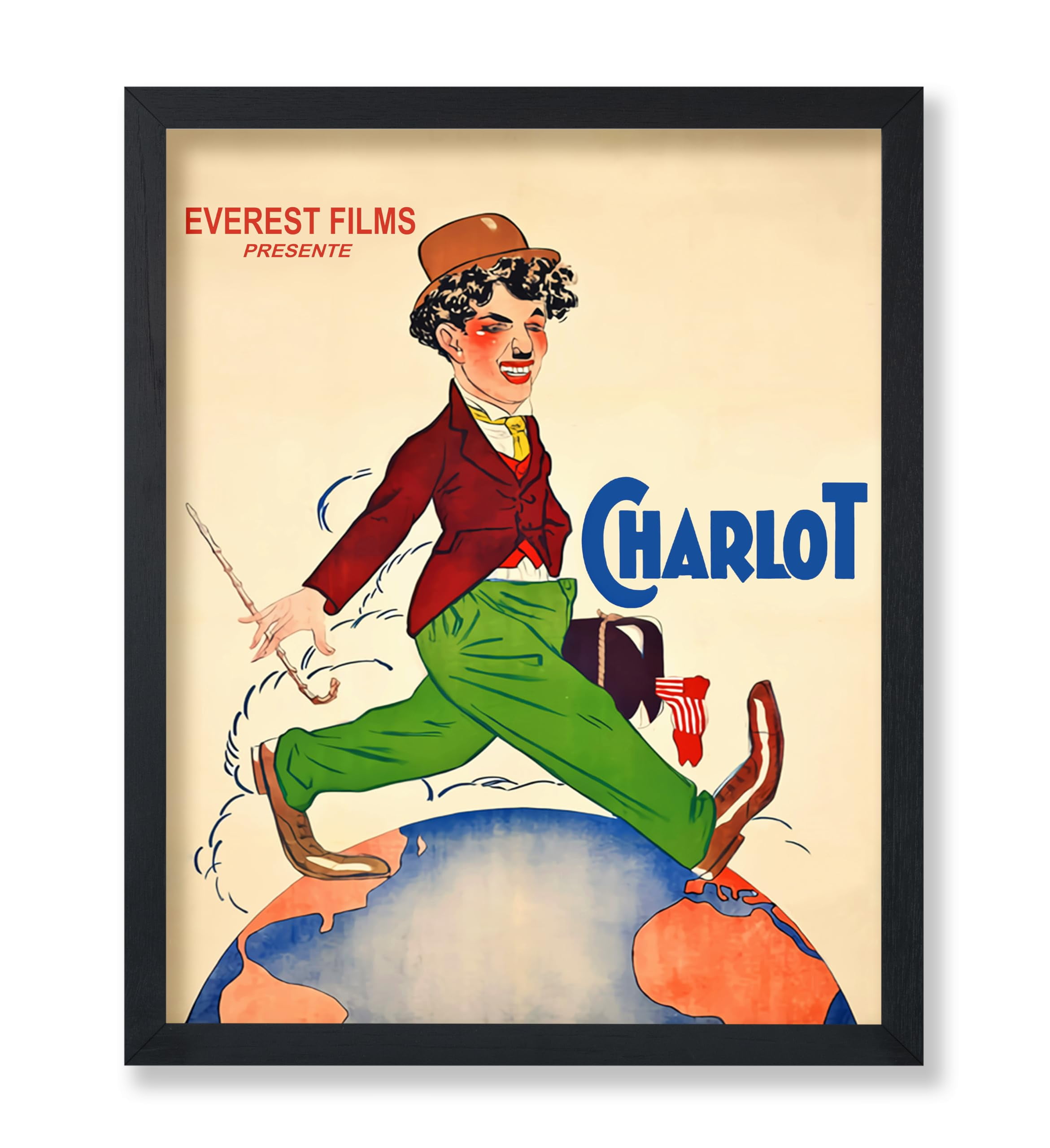 Poster Master Vintage Charlot Movie Poster - Retro Chaplin Print ...
