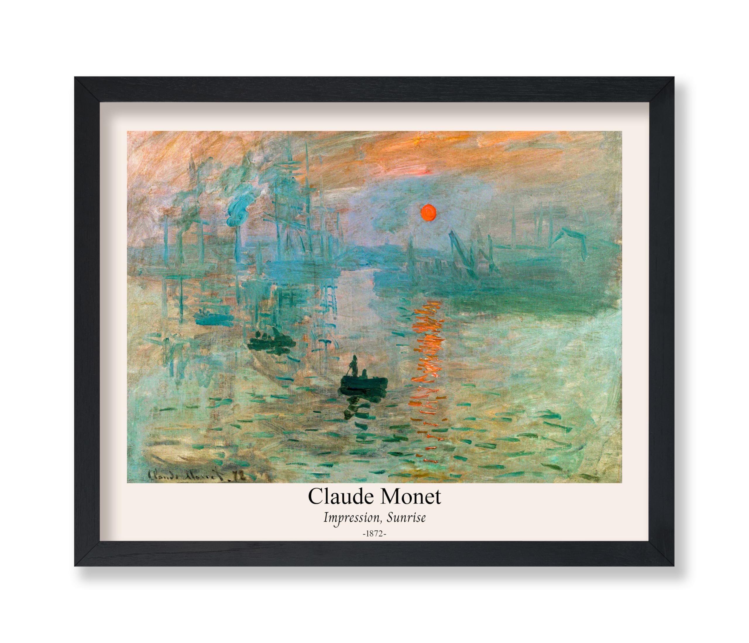 Poster Master Vintage Claude Monet Poster - Retro Impression Sunrise ...