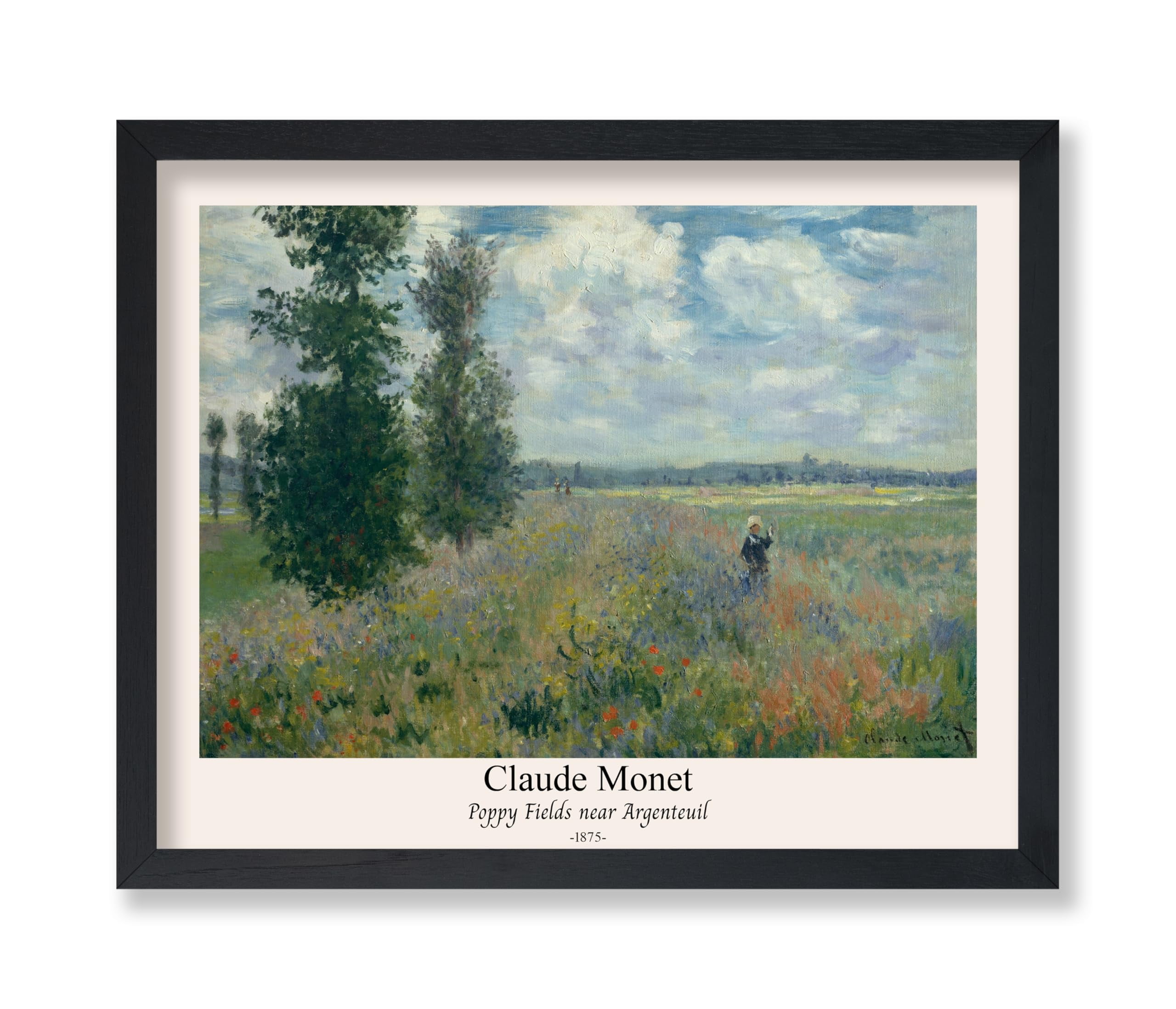 Poster Master Vintage Claude Monet Poster - Retro Poppy Fields near Argenteuil Print ...