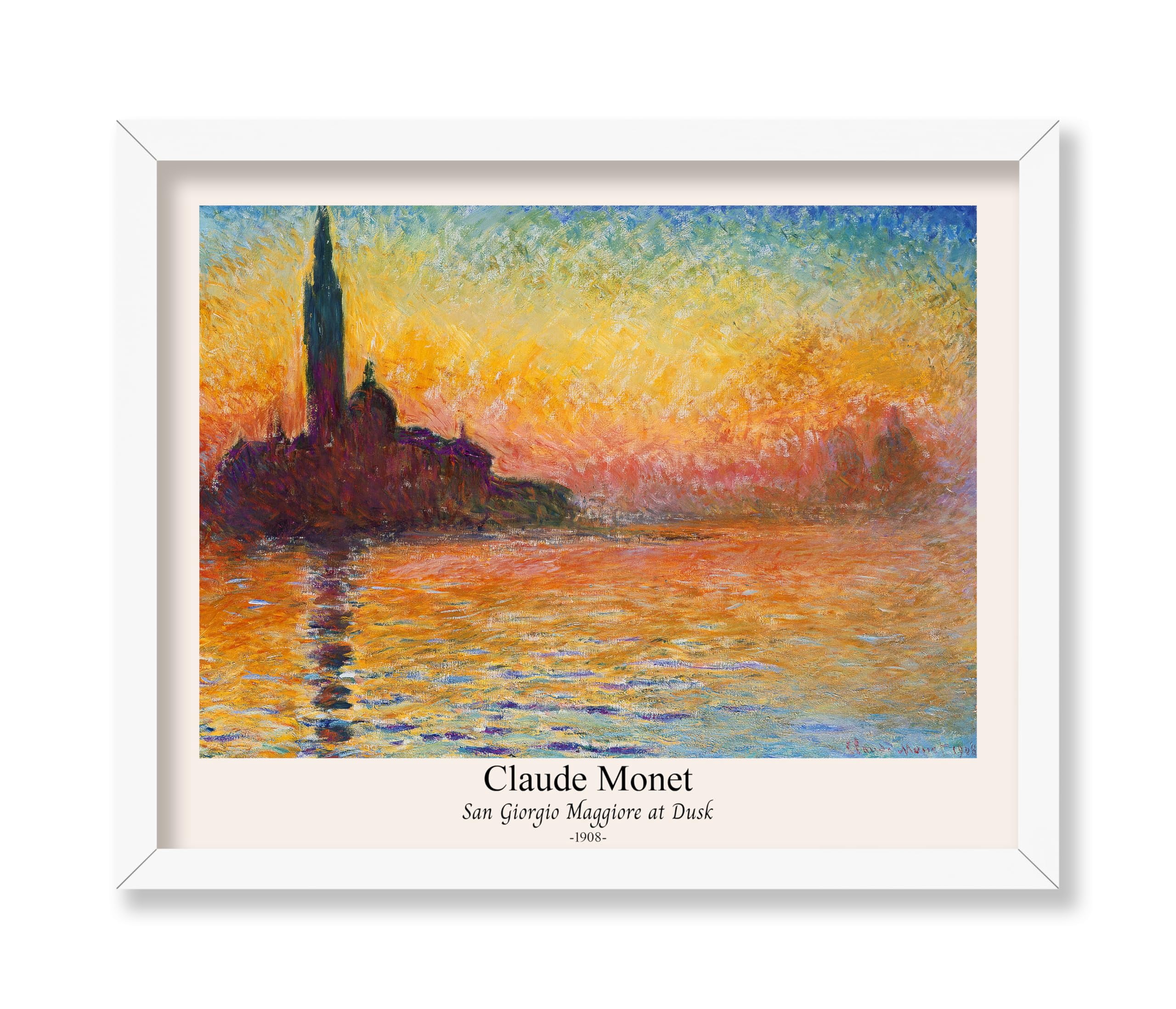 Poster Master Vintage Claude Monet Poster - Retro San Giorgio Maggiore ...