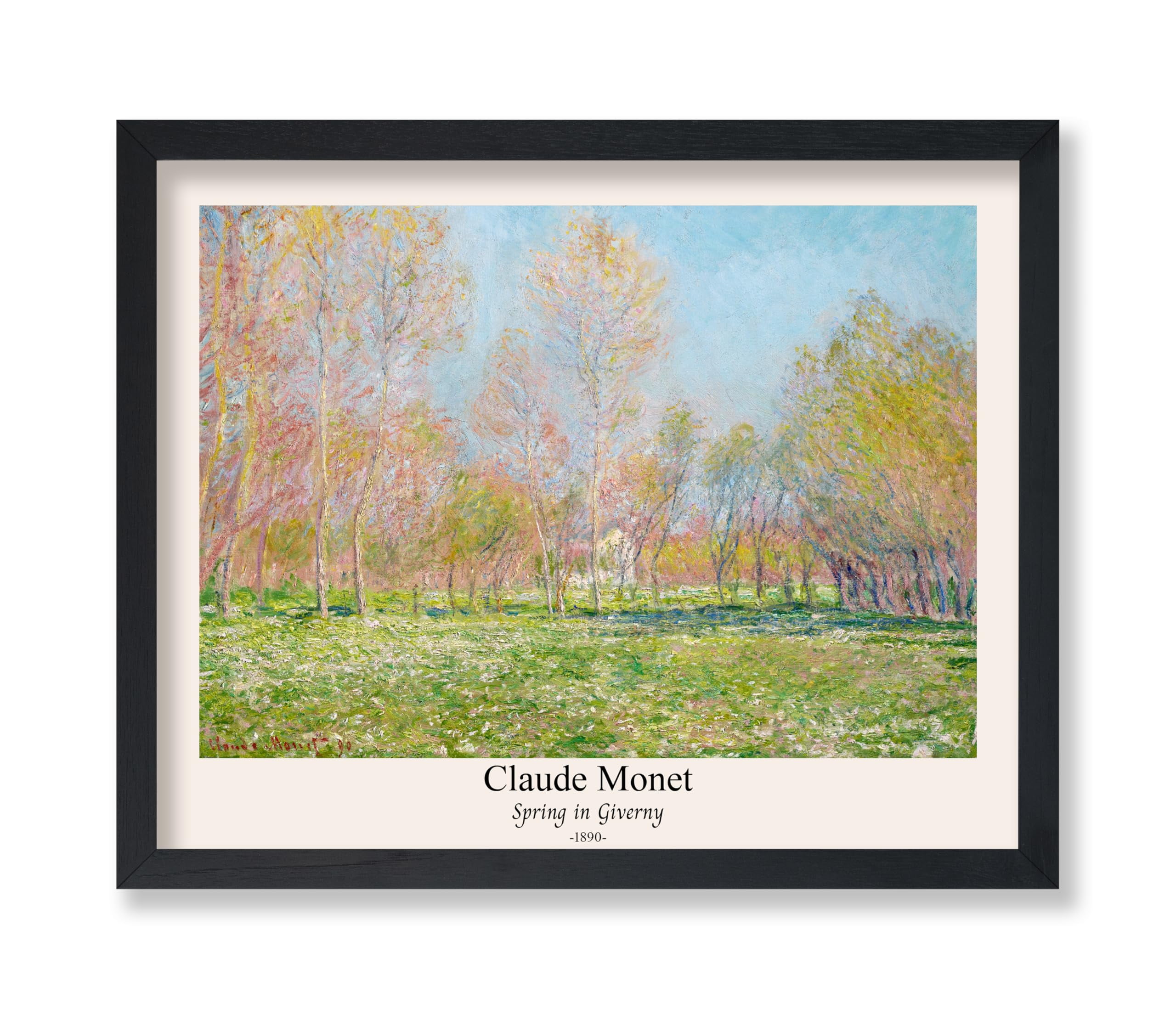 Poster Master Vintage Claude Monet Poster - Retro Spring in Giverny ...