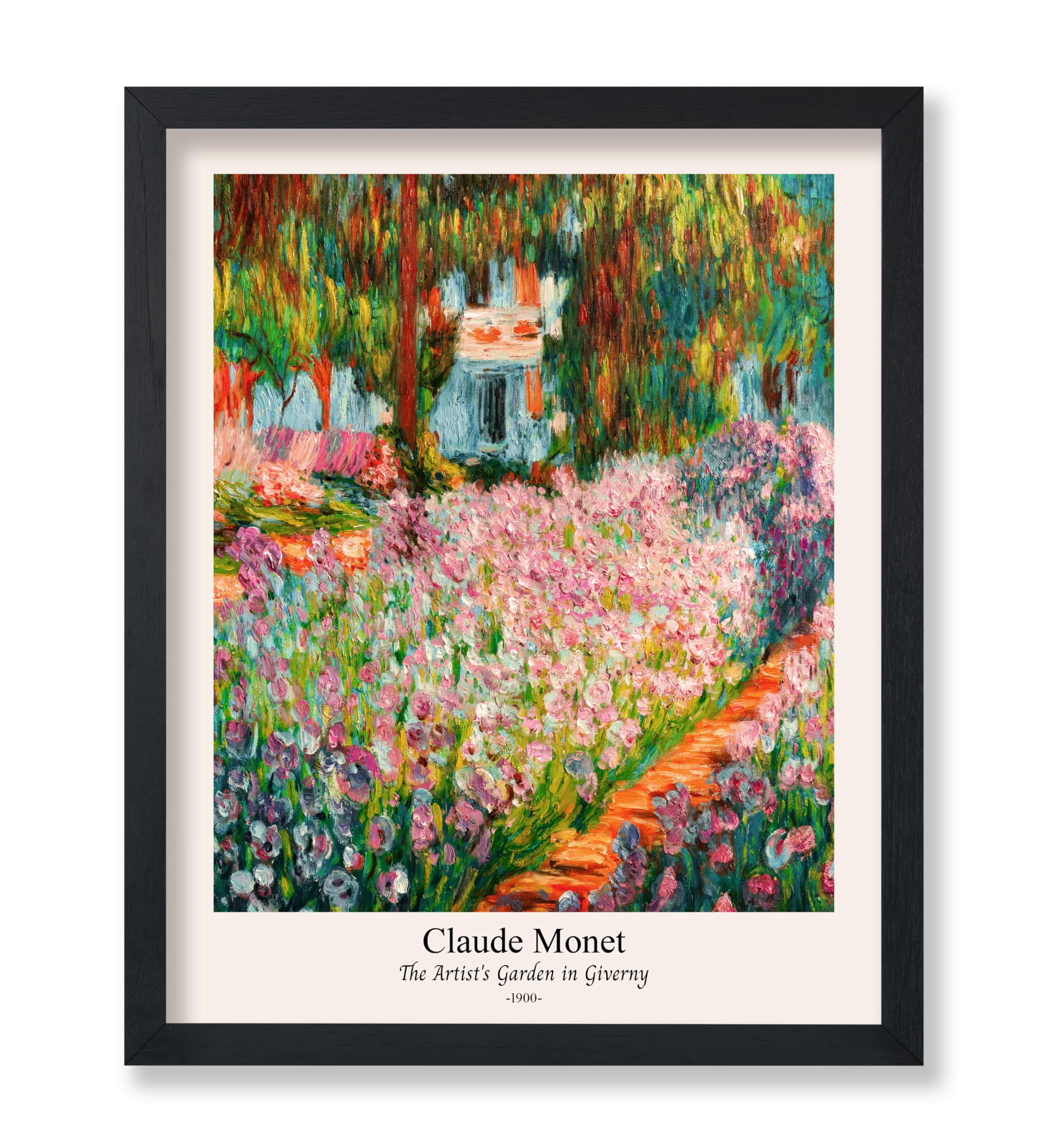 Poster Master Vintage Claude Monet Poster - Retro The Artist's Garden ...