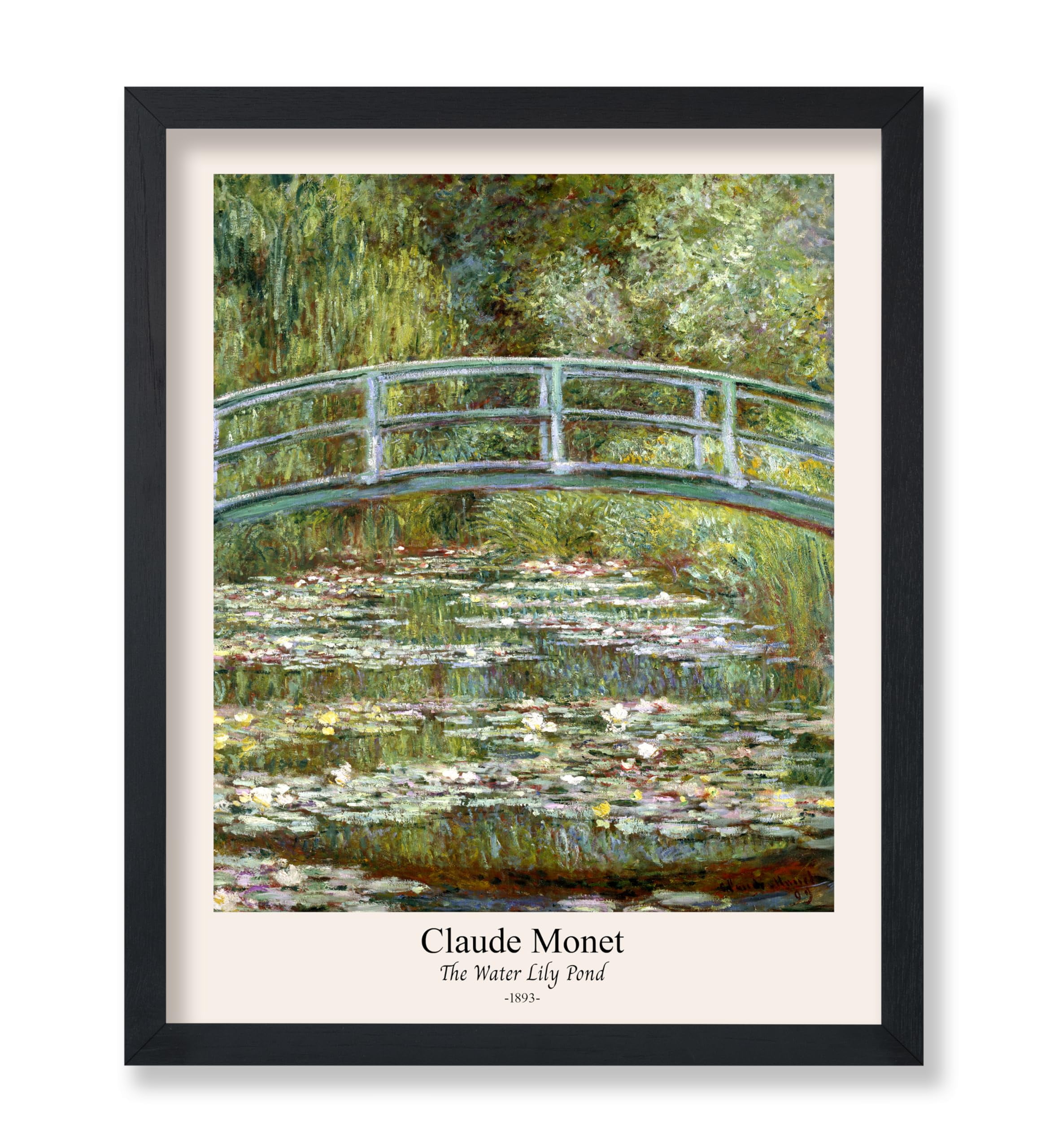 Poster Master Vintage Claude Monet Poster - Retro The Water Lily Pond ...