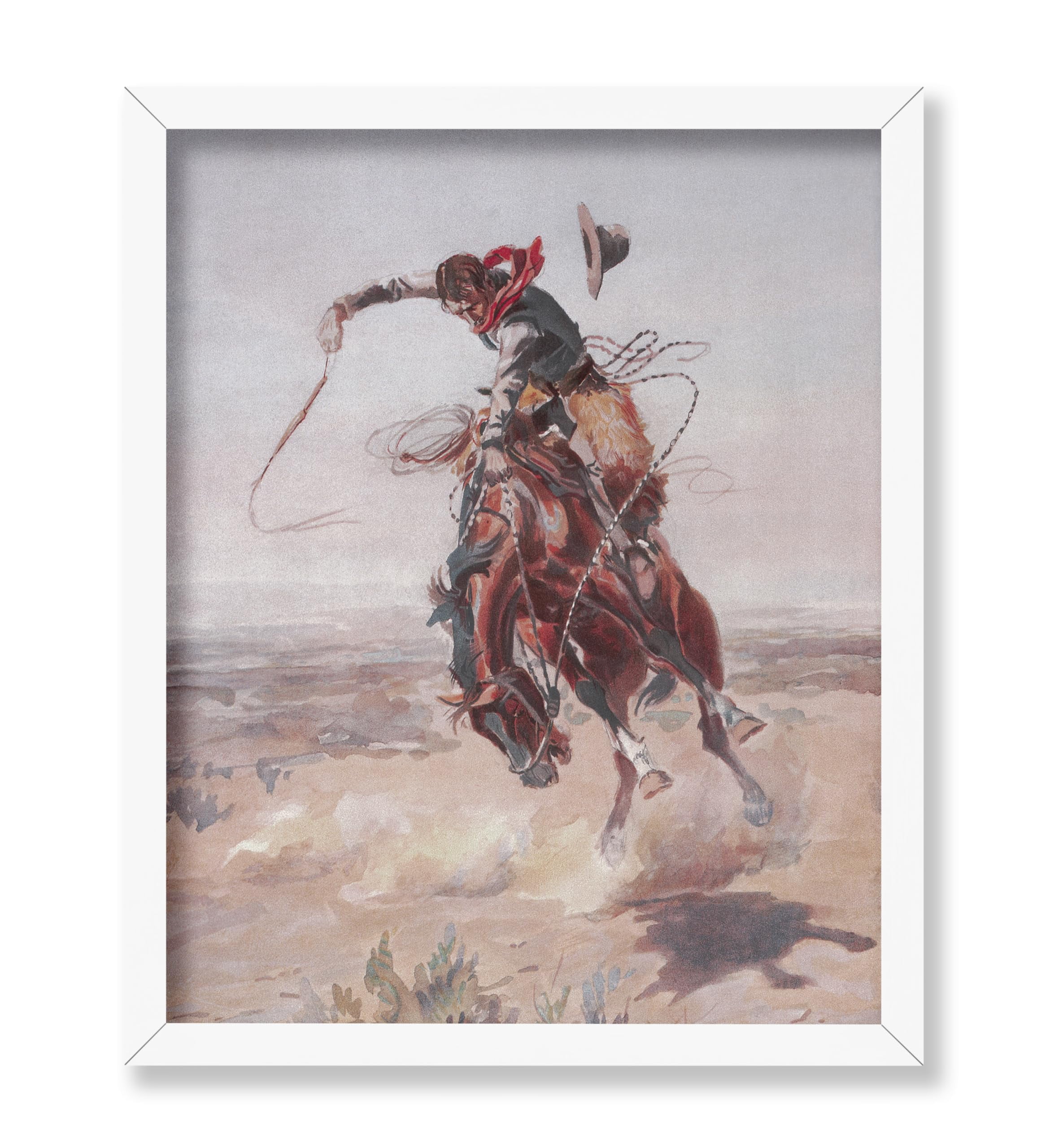 Poster Master Vintage Cowboy Poster - Retro A Bad Hoss Print - Wild ...