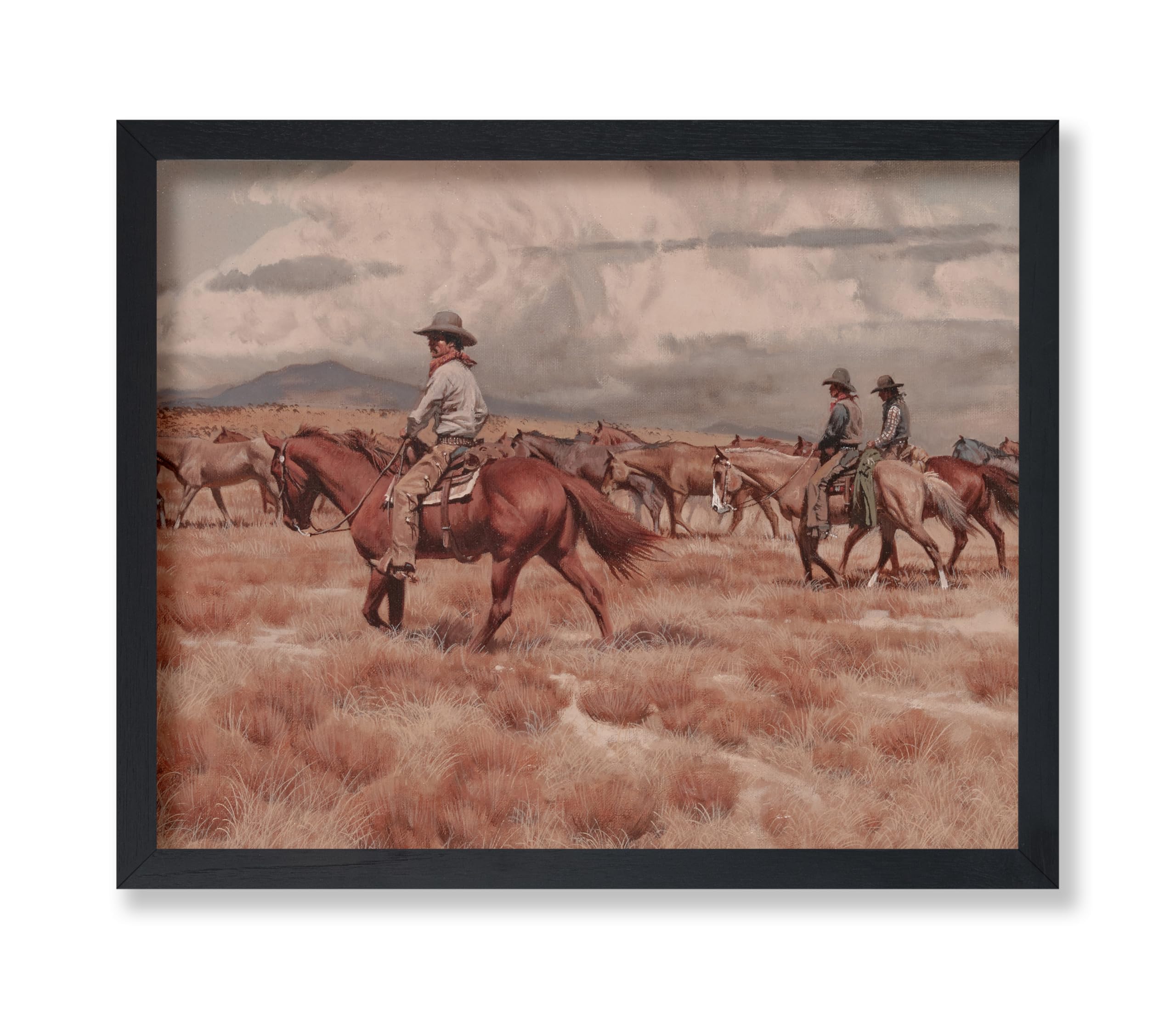 Poster Master Vintage Cowboy Poster - Retro Horse Riding Print - Wild ...