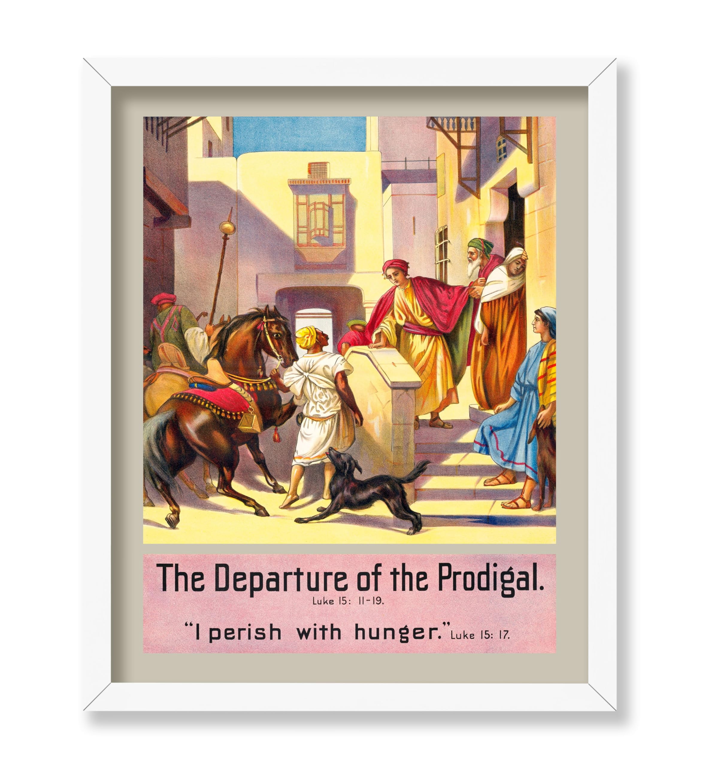 Poster Master Vintage The Departure Of The Prodigal Poster - Retro The ...